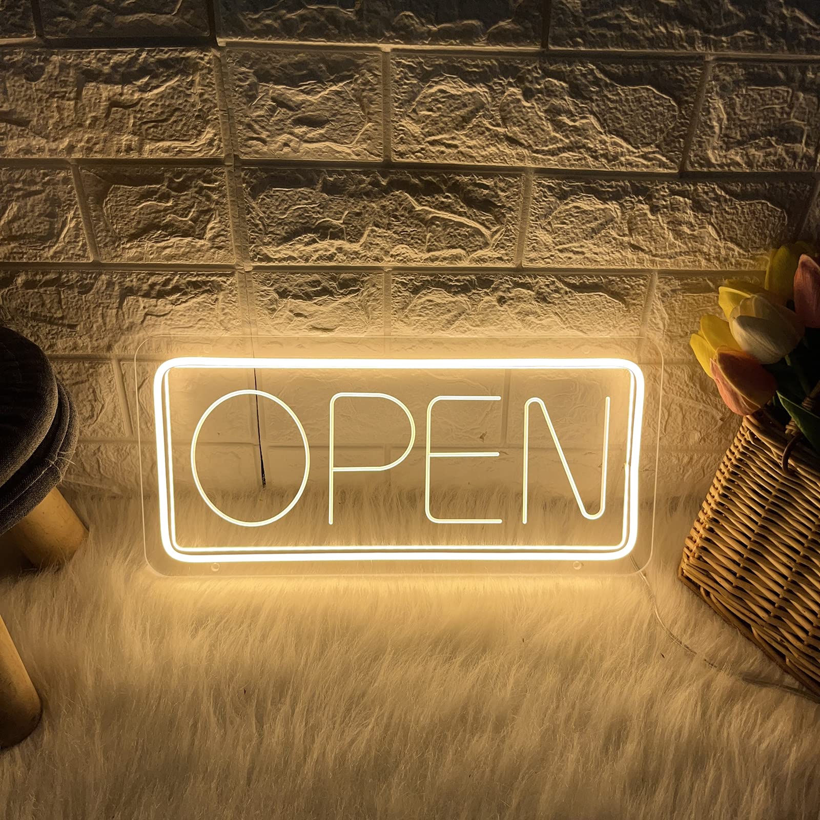 Neon Open Sign for Business, Personalized LED Open Light Up Sign ...