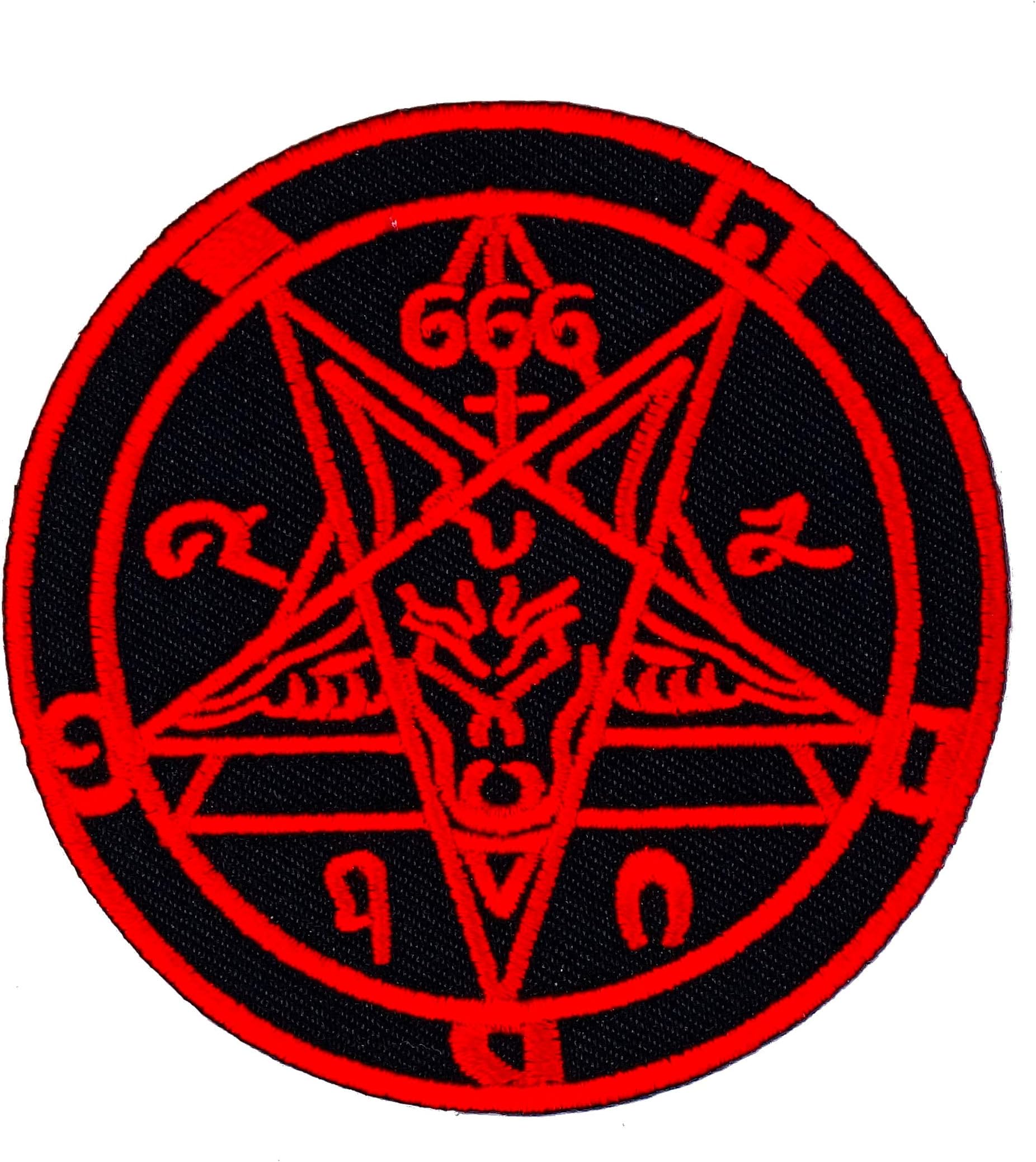 Amazon.com: Opexicos 10Pcs Pentagram Patch Pentacle Satanic Occult Goth Wicca Witch Applique ...