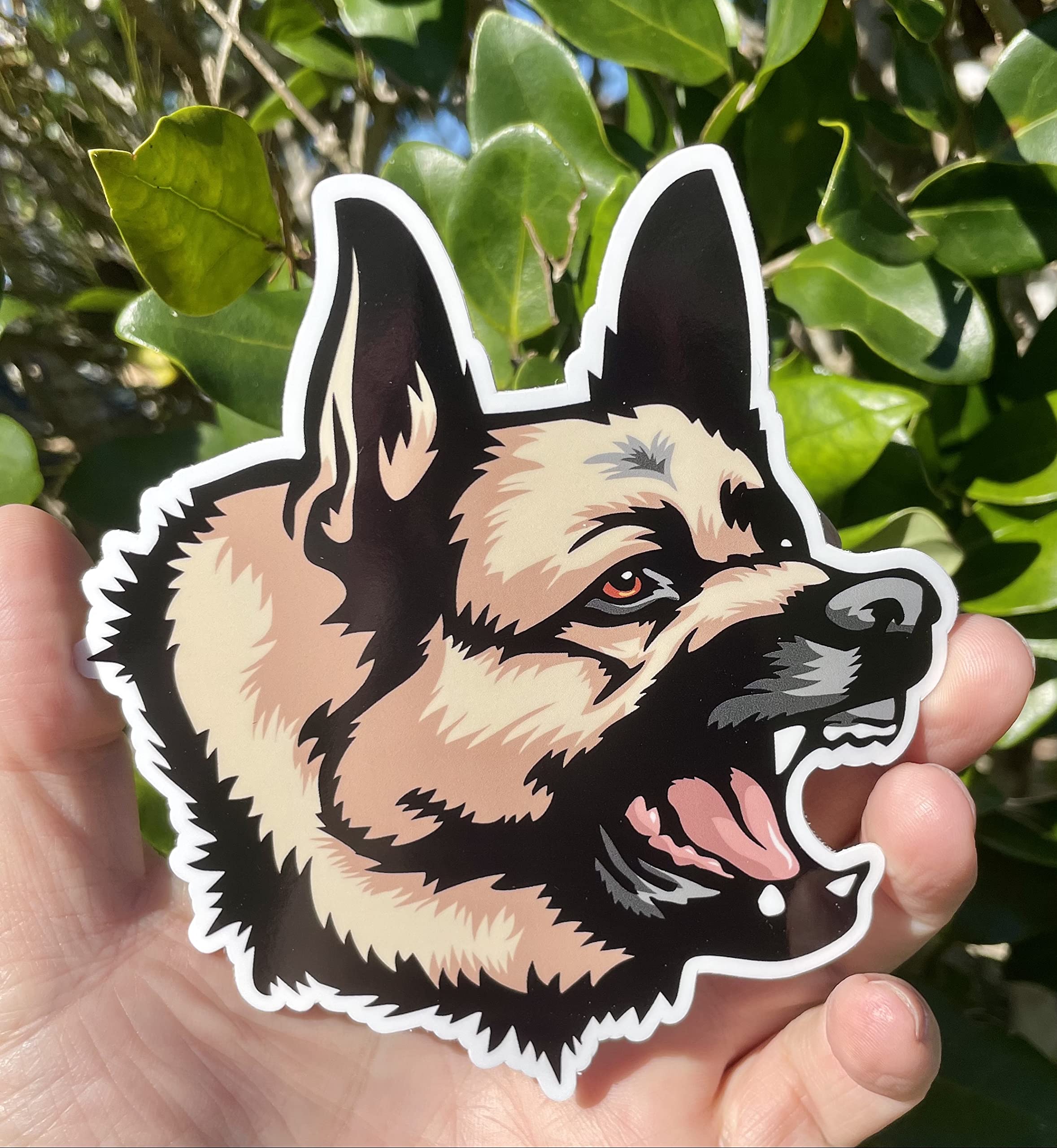 German Shepherd Head Decal