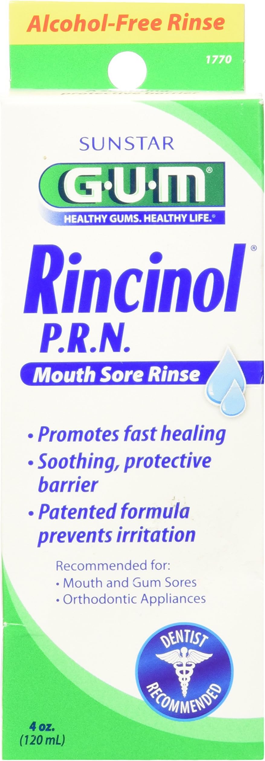 Amazon.com: Rincinol P.R.N. Oral Rinse, 4 oz. : Health & Household