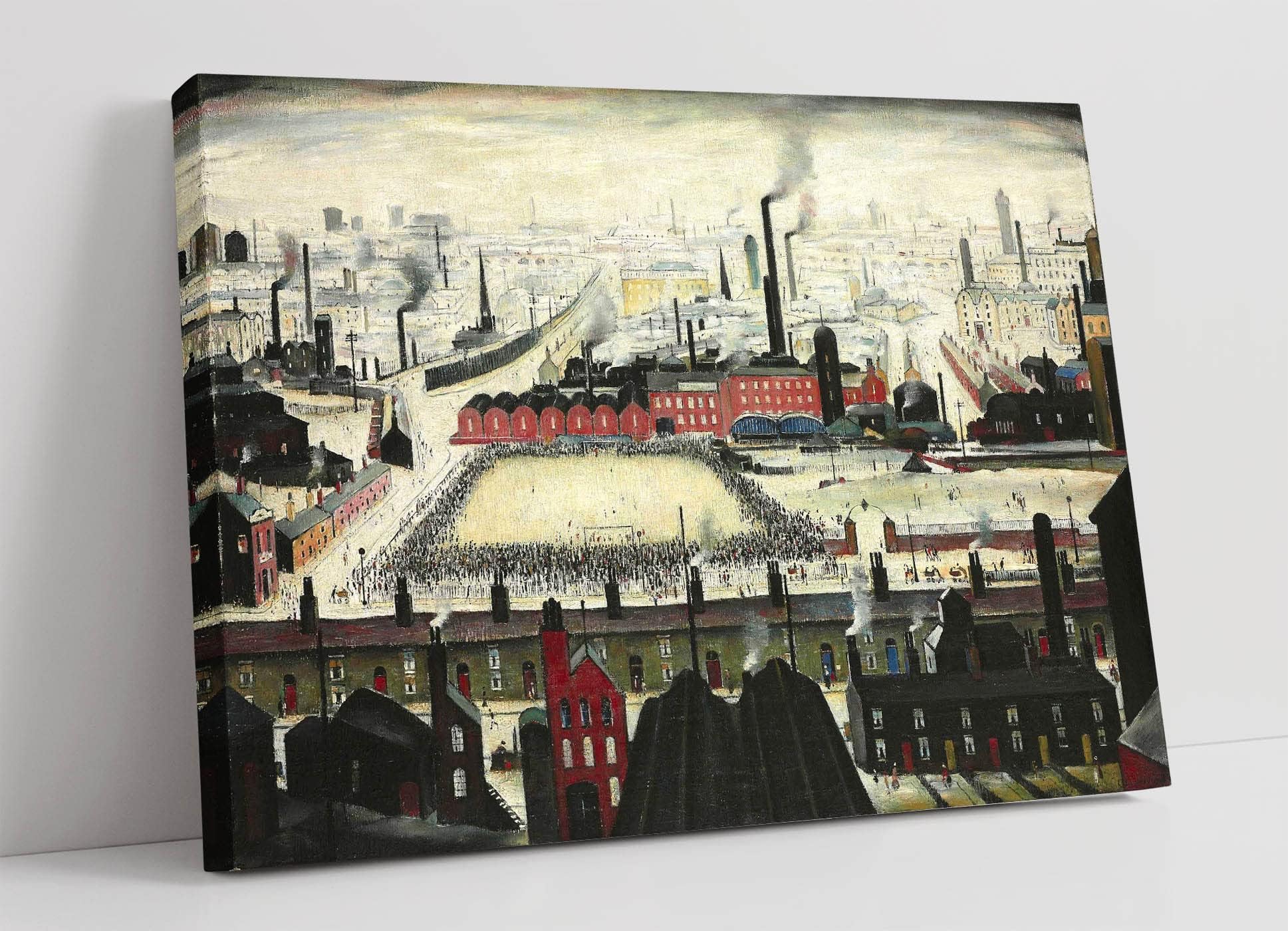 L S Lowry Art Print - Going to the Match (Paper type: 315gsm ...