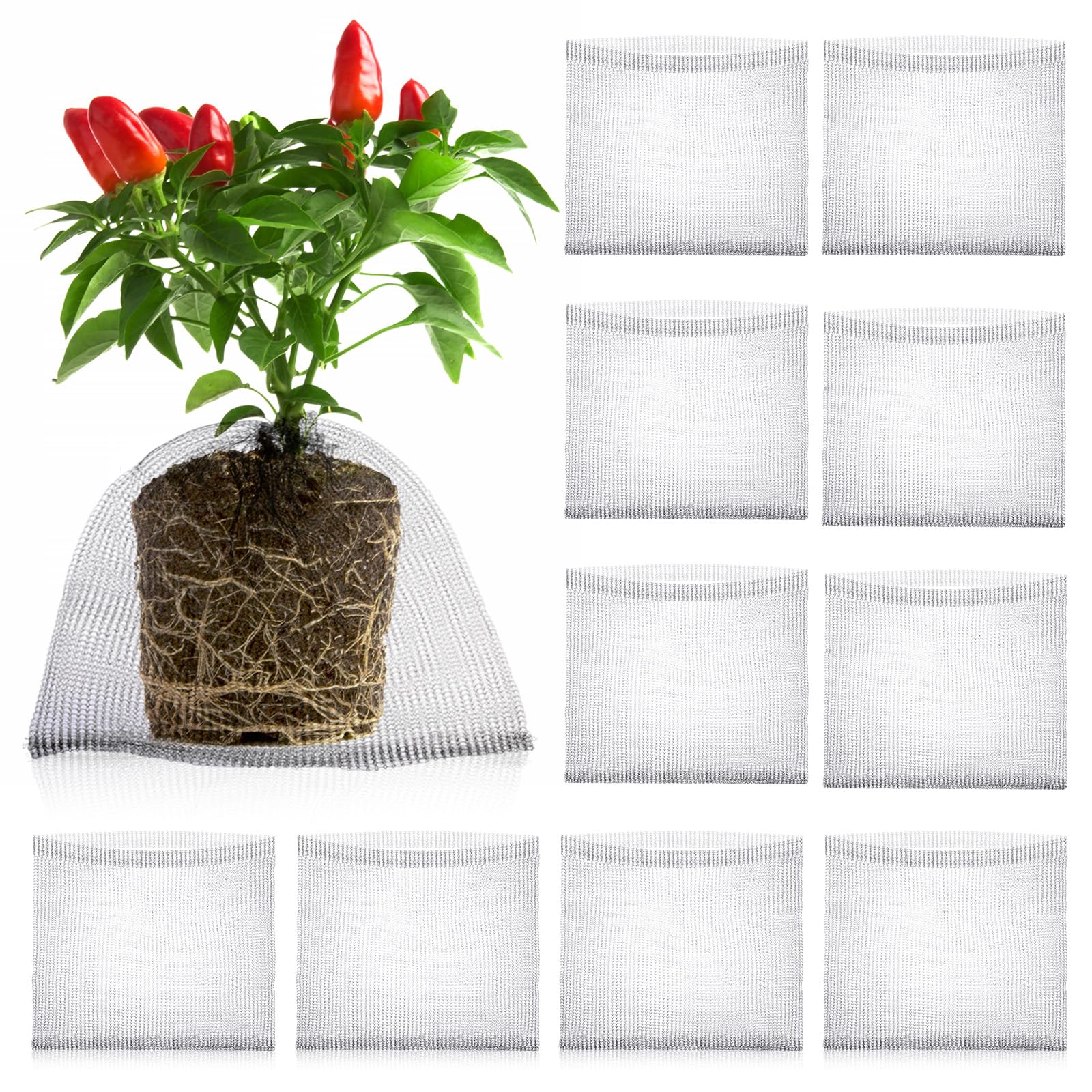 Amazon.com : 10 Pcs Root Guard Gopher Proof Wire Basket Stainless Steel ...