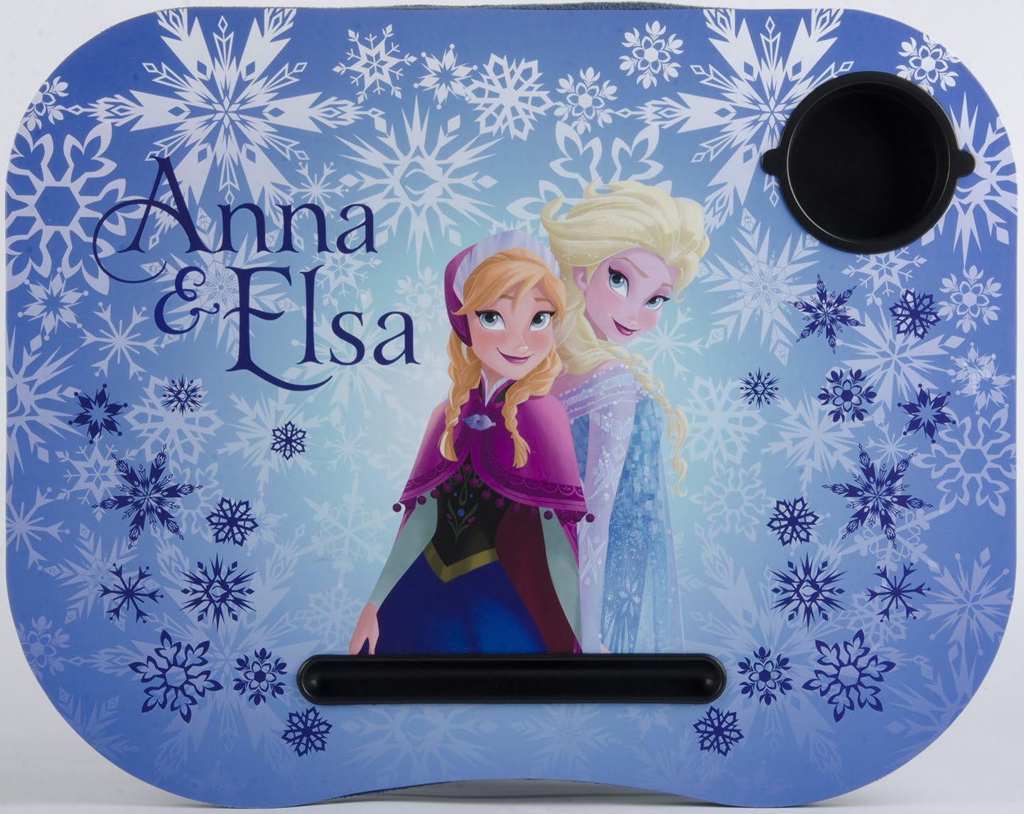 Amazon.com: Disney Frozen Elsa Anna Lap Desk Built in Cup Holder ...
