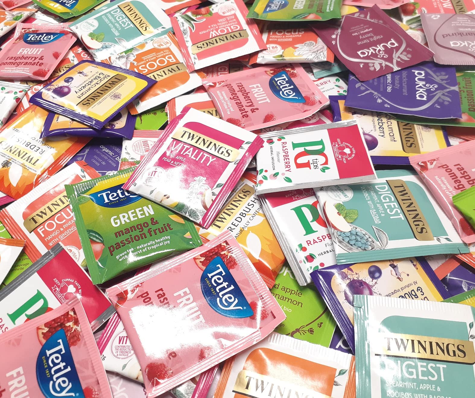 Refill Pack Enveloped Tea Bags Large Selections of Classic Black Fruit ...