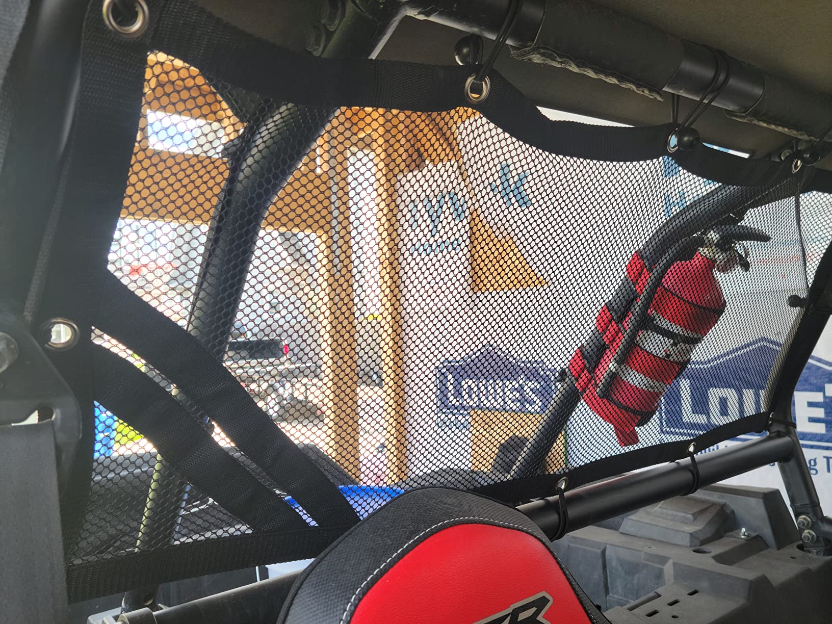 Amazon.com: N-R UTV RZR Soft Rear Window Net Mesh Net Screen Sun Shade ...