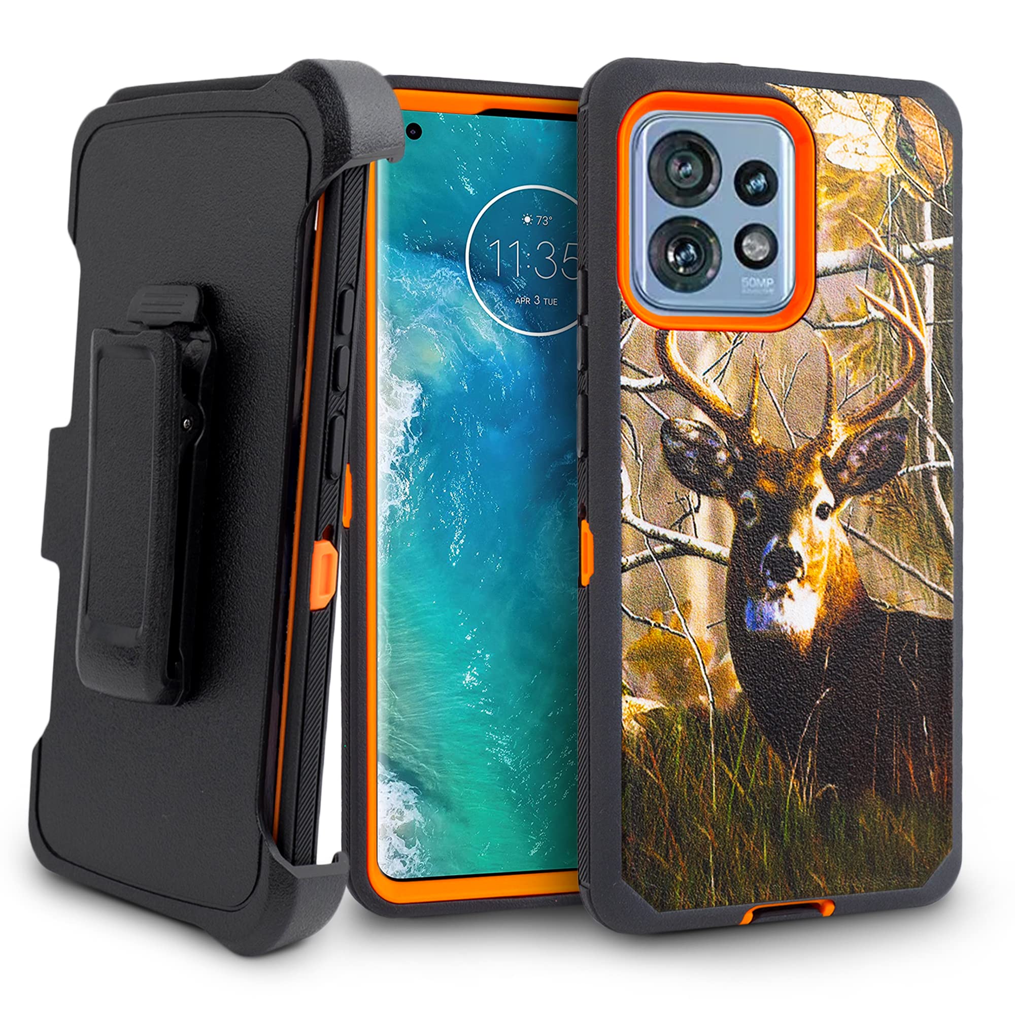 Amazon.com: Customerfirst Phone Case for Motorola Edge Plus 2023 case,Heavy Duty Hard Shockproof ...