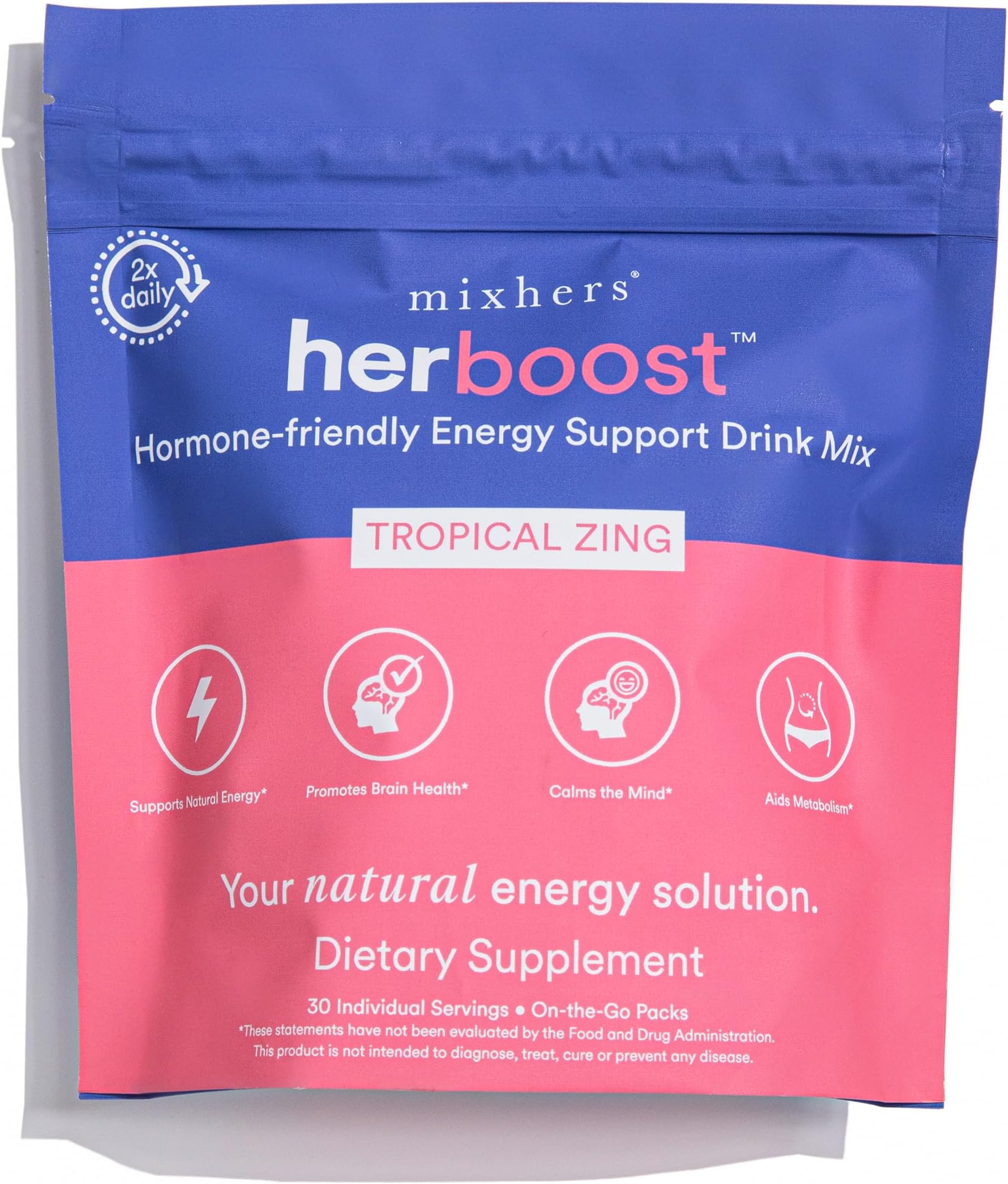 Amazon.com: Mixhers Energy - Natural Energy Support Drink Mix ...
