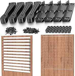 Amazon.com: Suemisi Louver Bracket Kit, Louver Hardware Set,Window ...