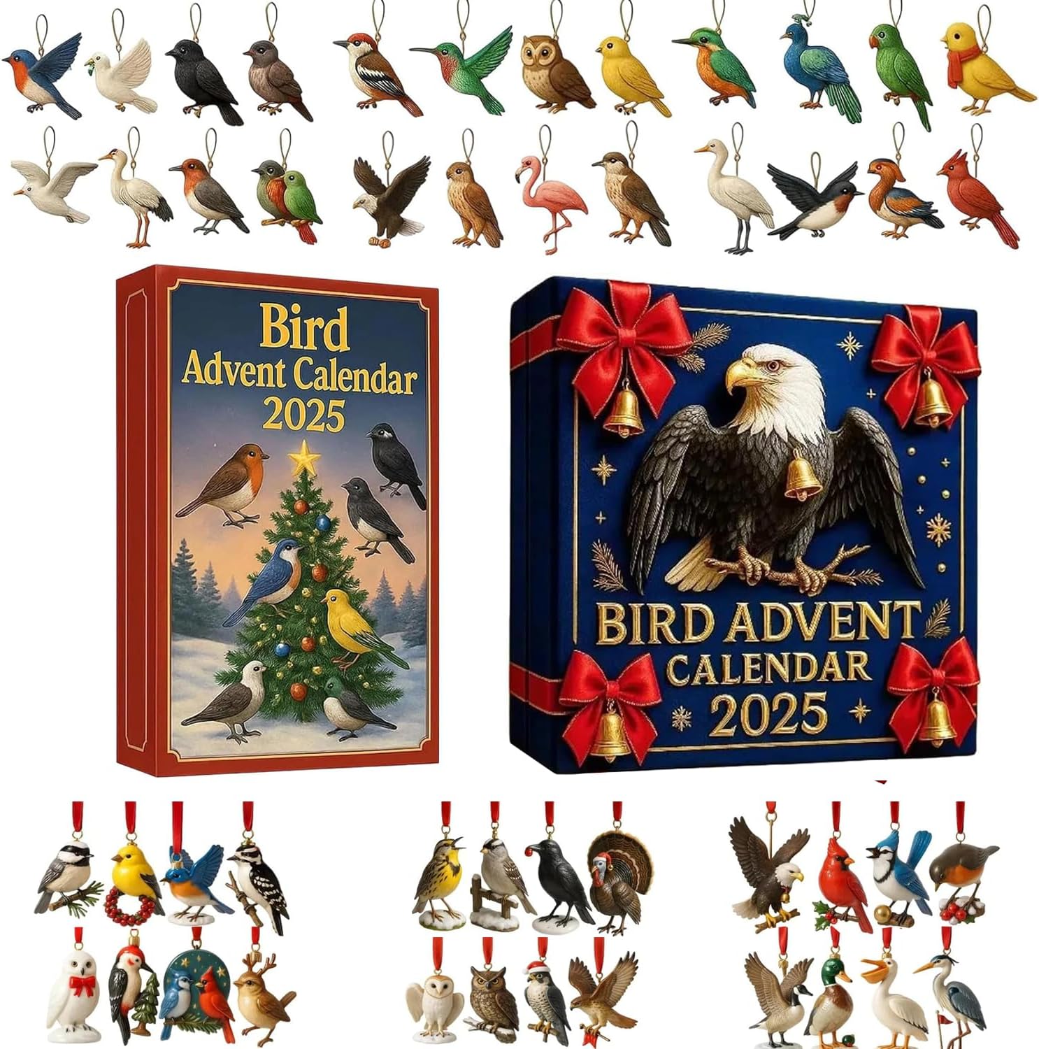 Amazon.com: Bird Advent Calendar 2025, 24 Days Christmas Countdown With ...
