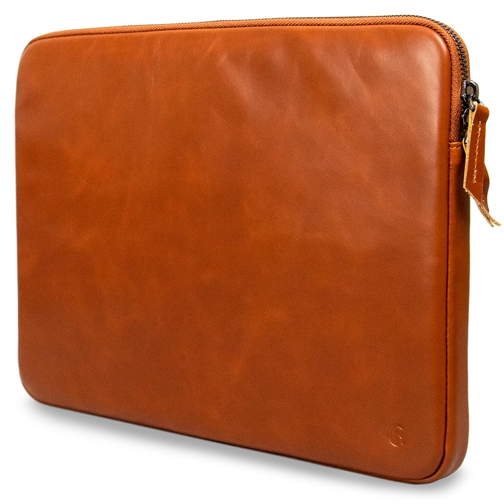 Amazon.com: Casemade Real Leather Laptop Case/Zipped Folio Bag with ...
