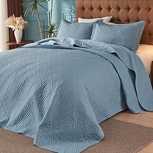 Amazon.com: Oversized King Bedspreads 128x120 for Split Adjustable Bed ...