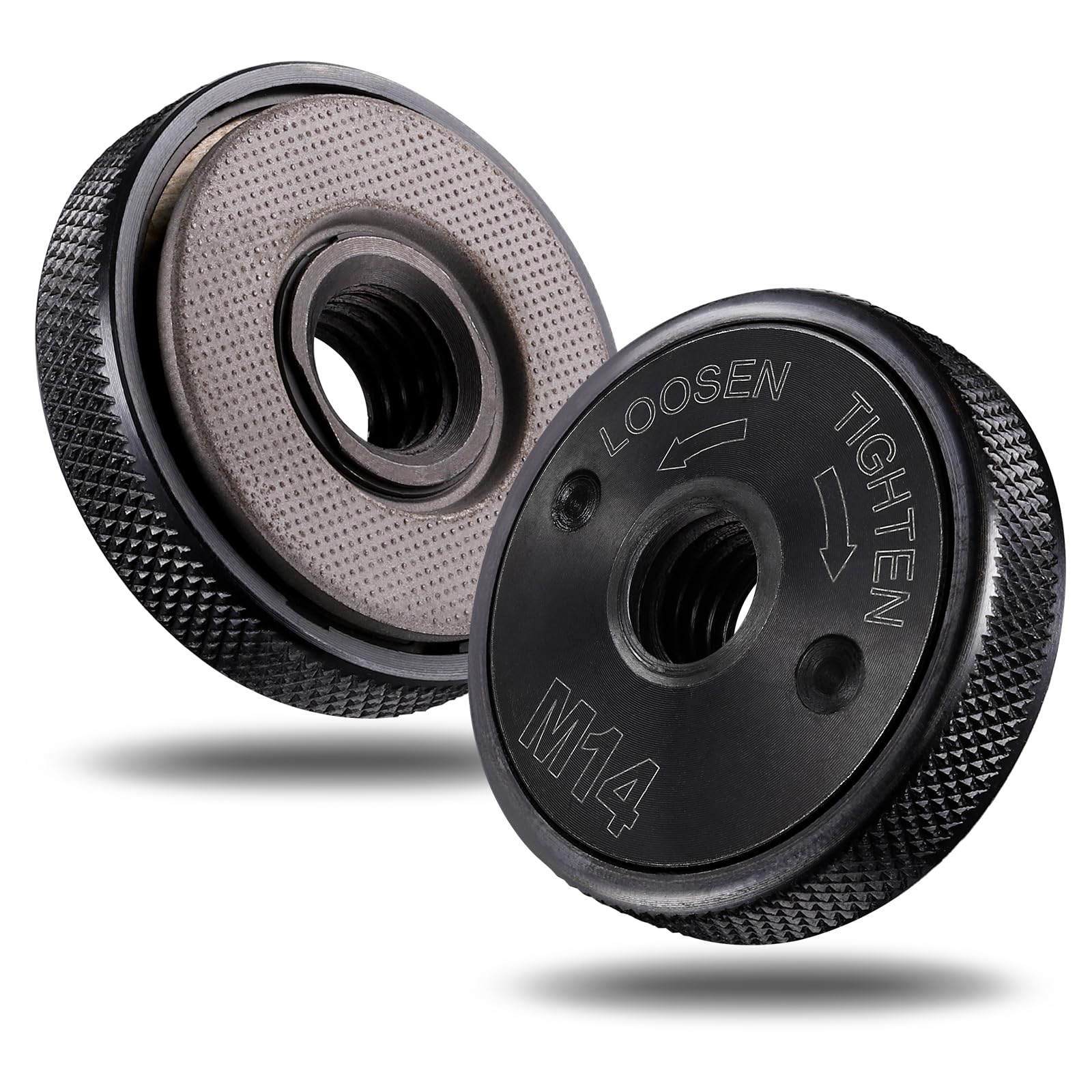 2Pcs Angle Grinder Quick Release Nut M14, Sturdy Carbon Steel Angle ...