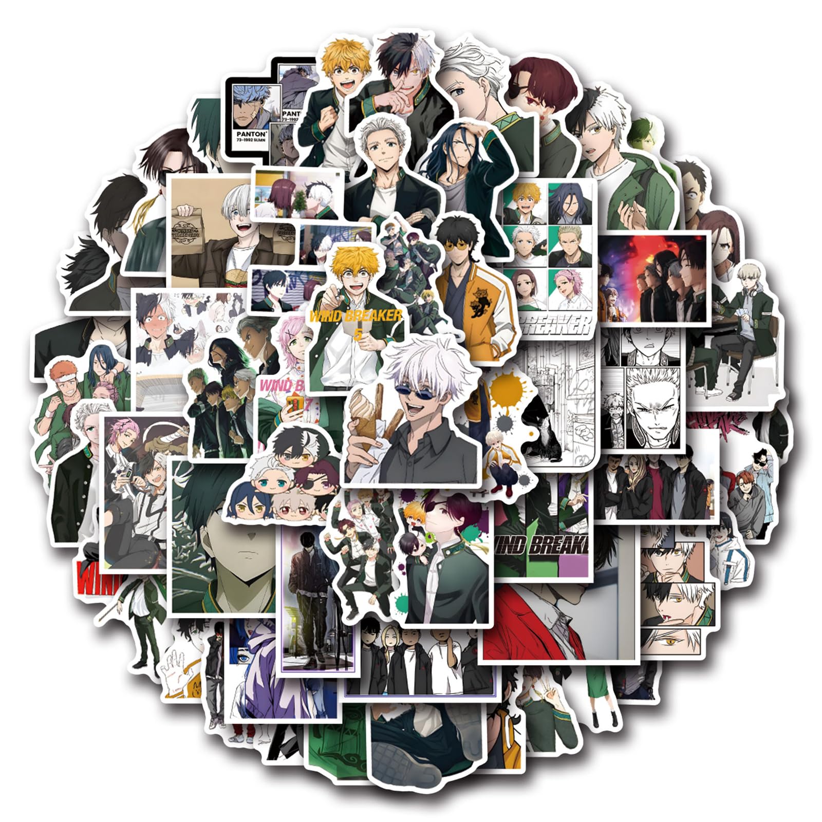 Amazon.com: Wind Breaker Stickers 55Pcs Japanese Anime Stickers for ...