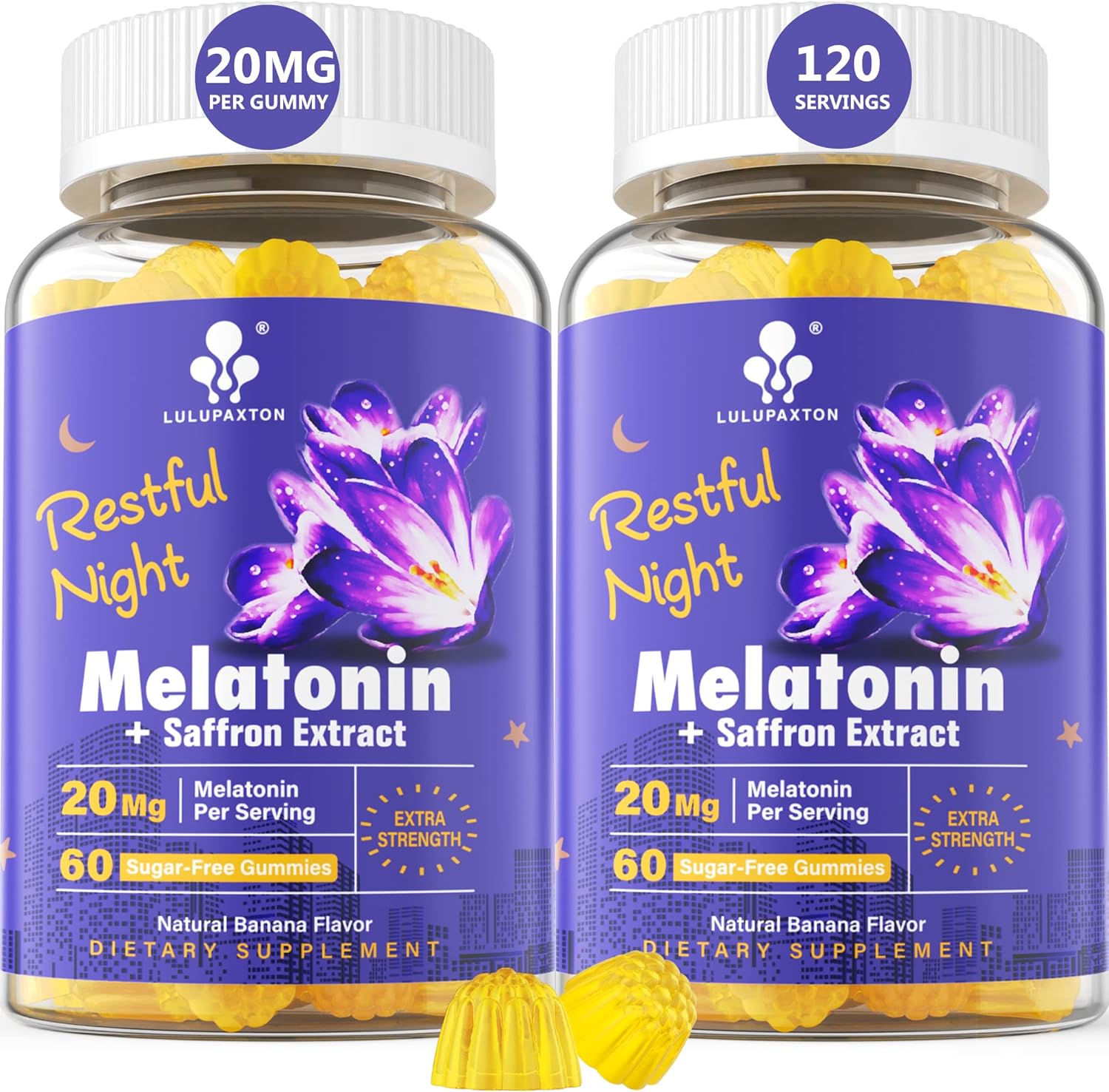 Amazon.com: Sugar Free Melatonin 20mg Gummies for Adults, Extra ...