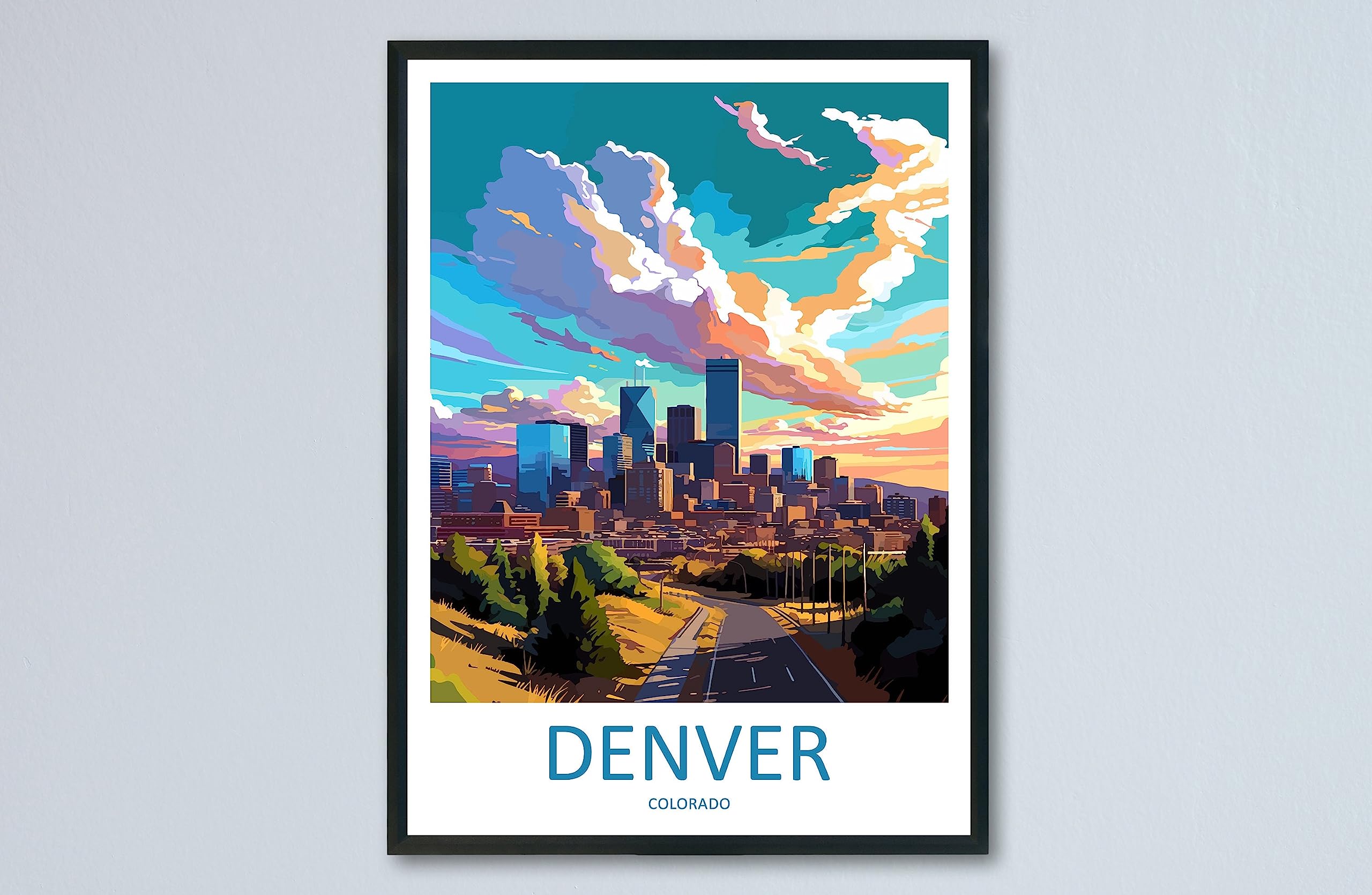 Denver Travel Art Posters 6+ Hundred Denver Line Art Royalty Free