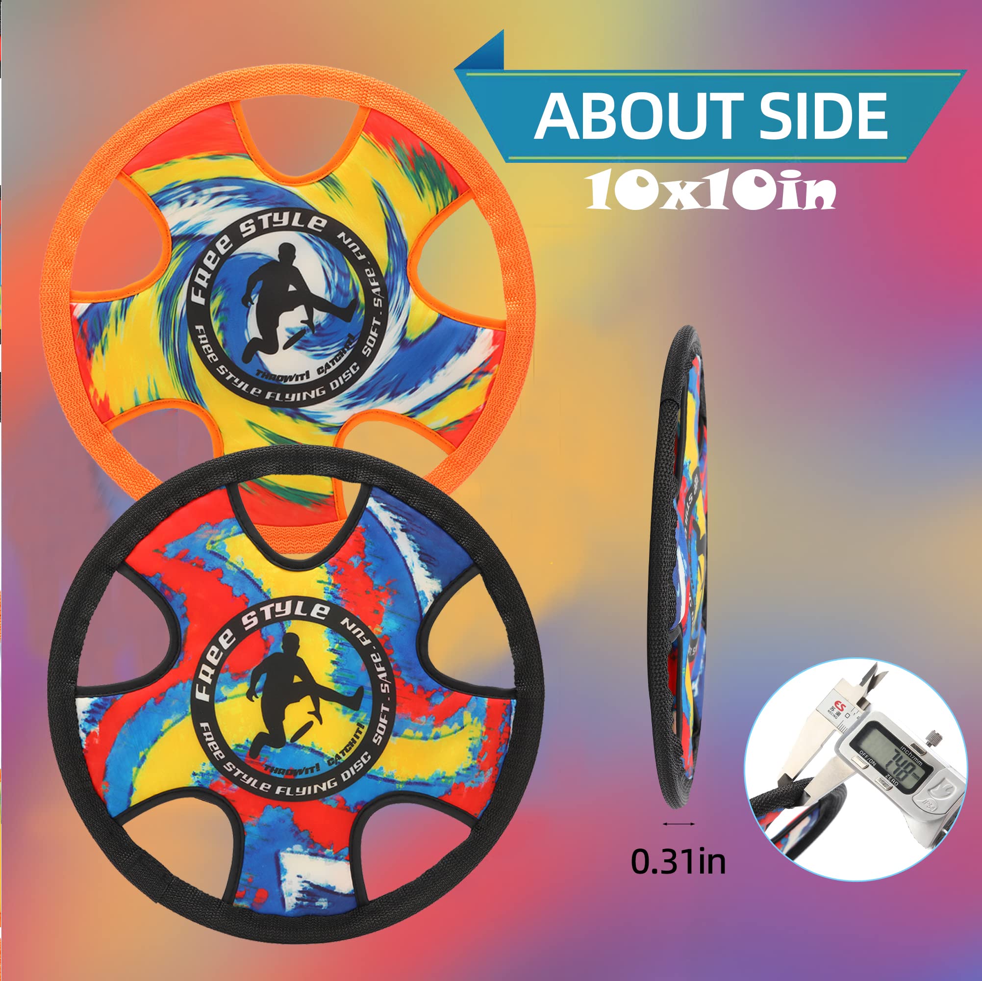 Snapklik.com : TurnWay Outdoor Two Soft Frisbee Throwing Disc, Flying ...