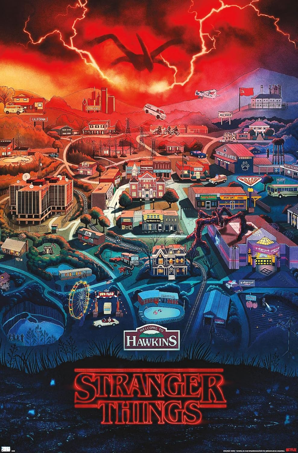 Trends International Netflix Stranger Things: Season 4 - Póster de ...