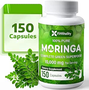 Amazon.com: Moringa Capsules| Moringa Oleifera |10,000mg| 150 Capsules| 100% Pure| Non-GMO and ...