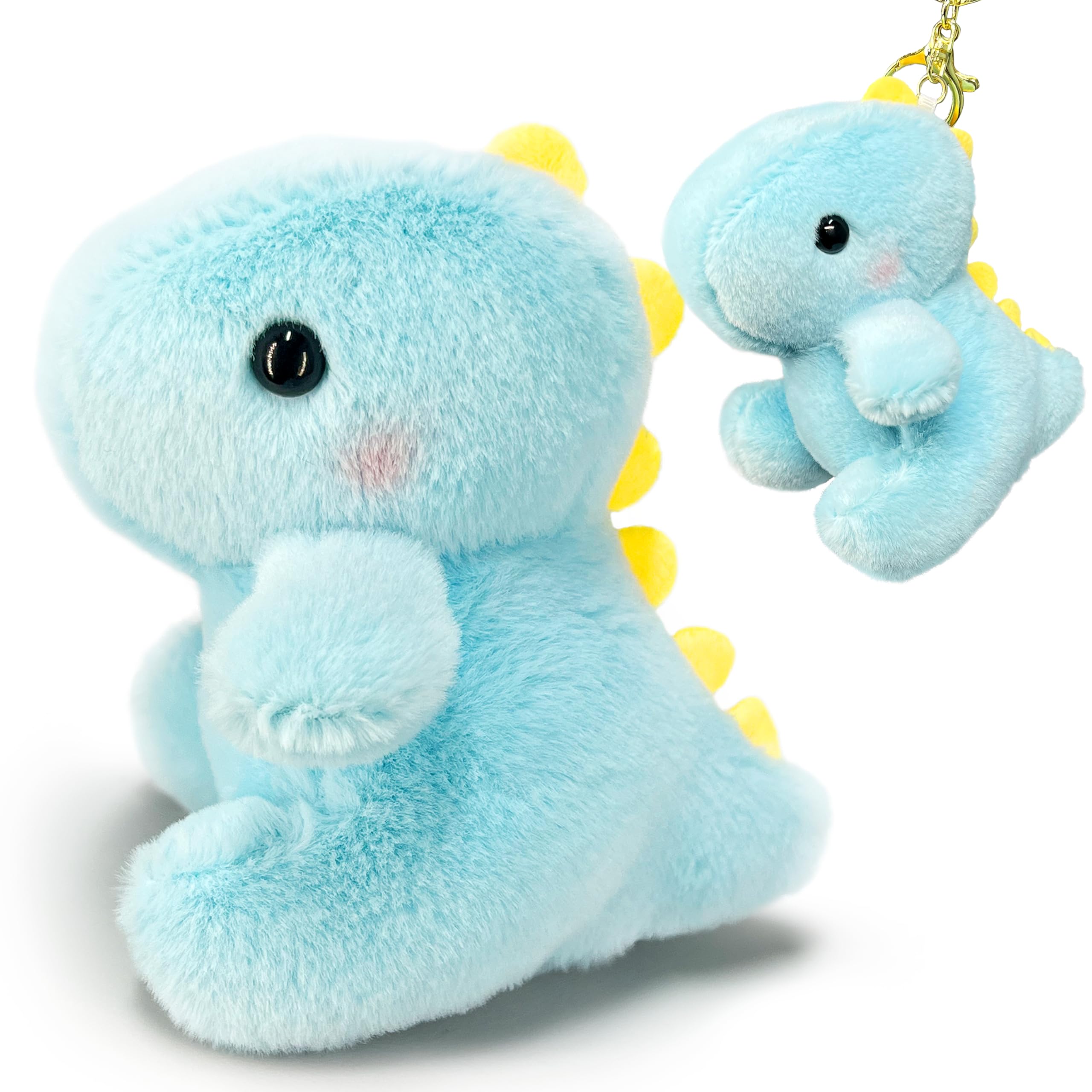 Amazon.com: Dinosaur Stuffed Animals for Girls and Boys, Mini Plush Toys Key Chains for Kids ...