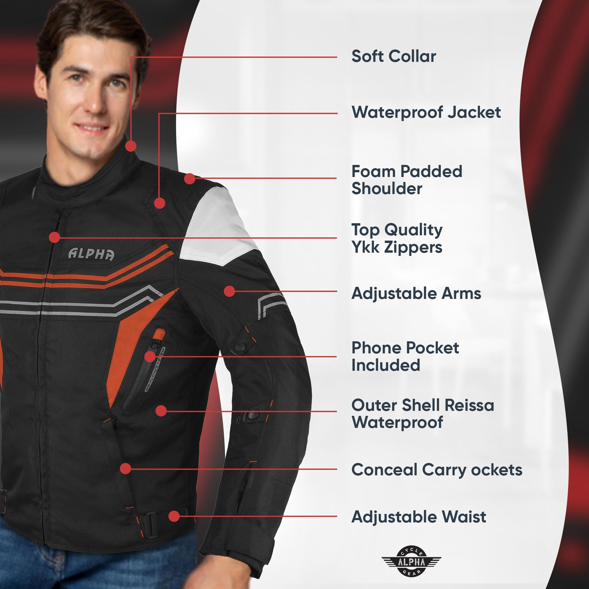 Snapklik.com : Motorcycle Jacket For Men Enduro Dualsport Riding High ...