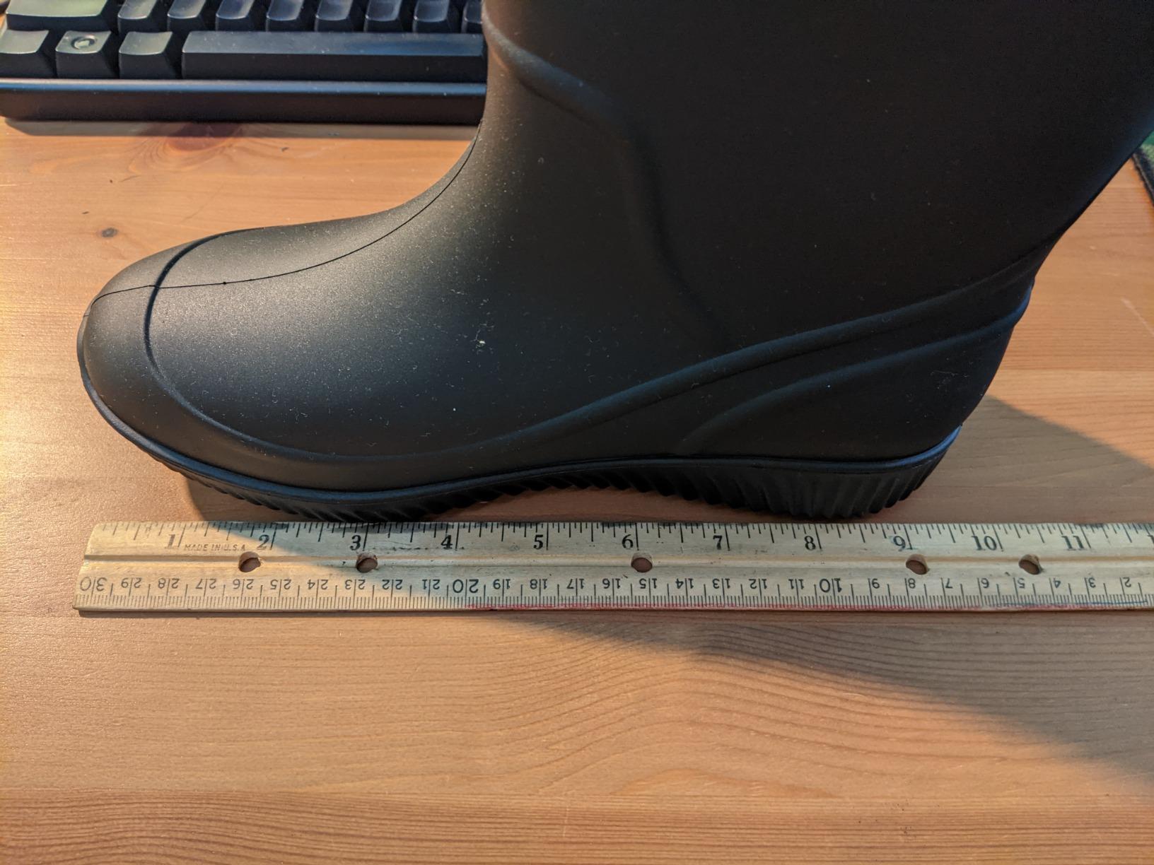 Amazon.com | Mens Rain Boots Slip On Non-Slip Rubber Waterproof Ankle ...