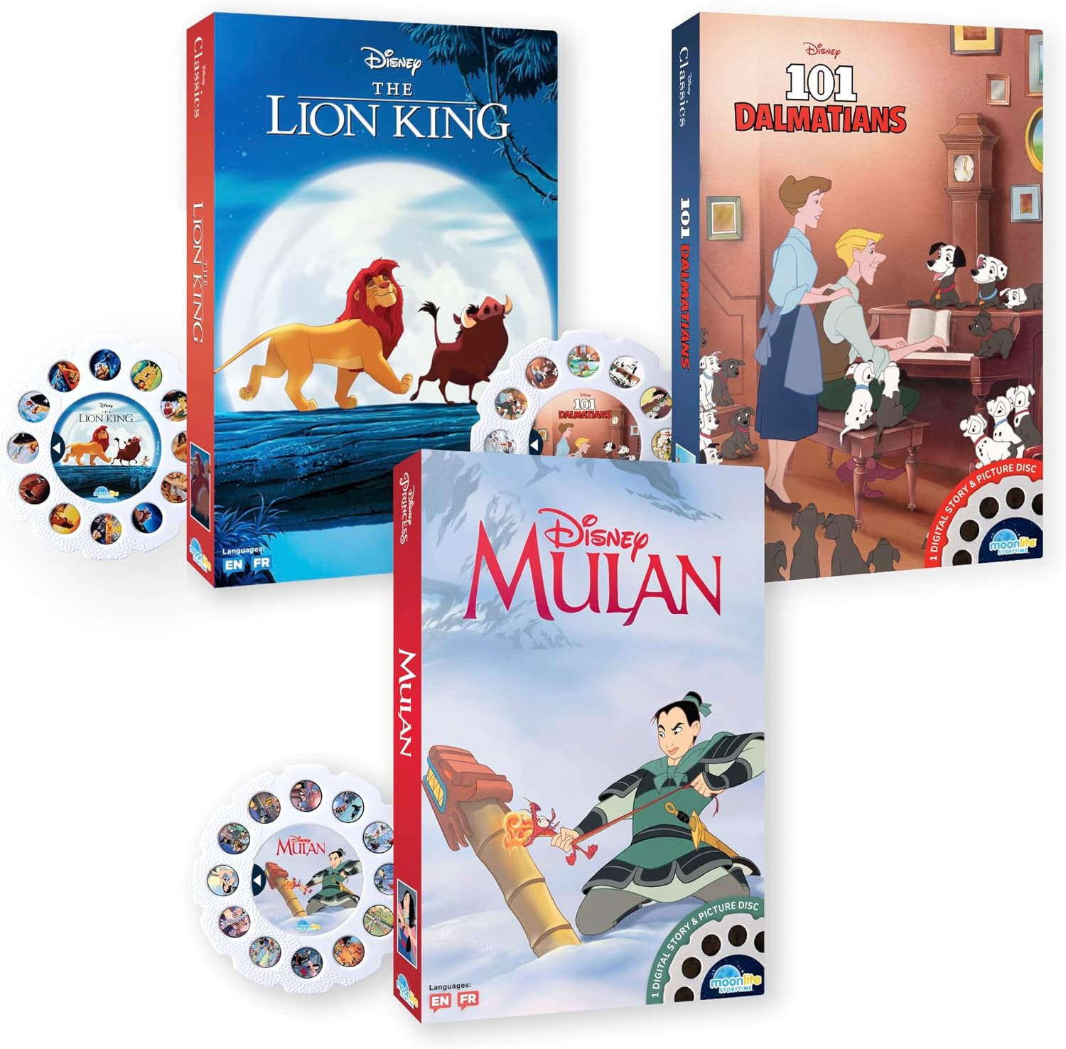 Amazon.com: Moonlite Storytime Storybook Reels, 3 Story Set, The Lion ...