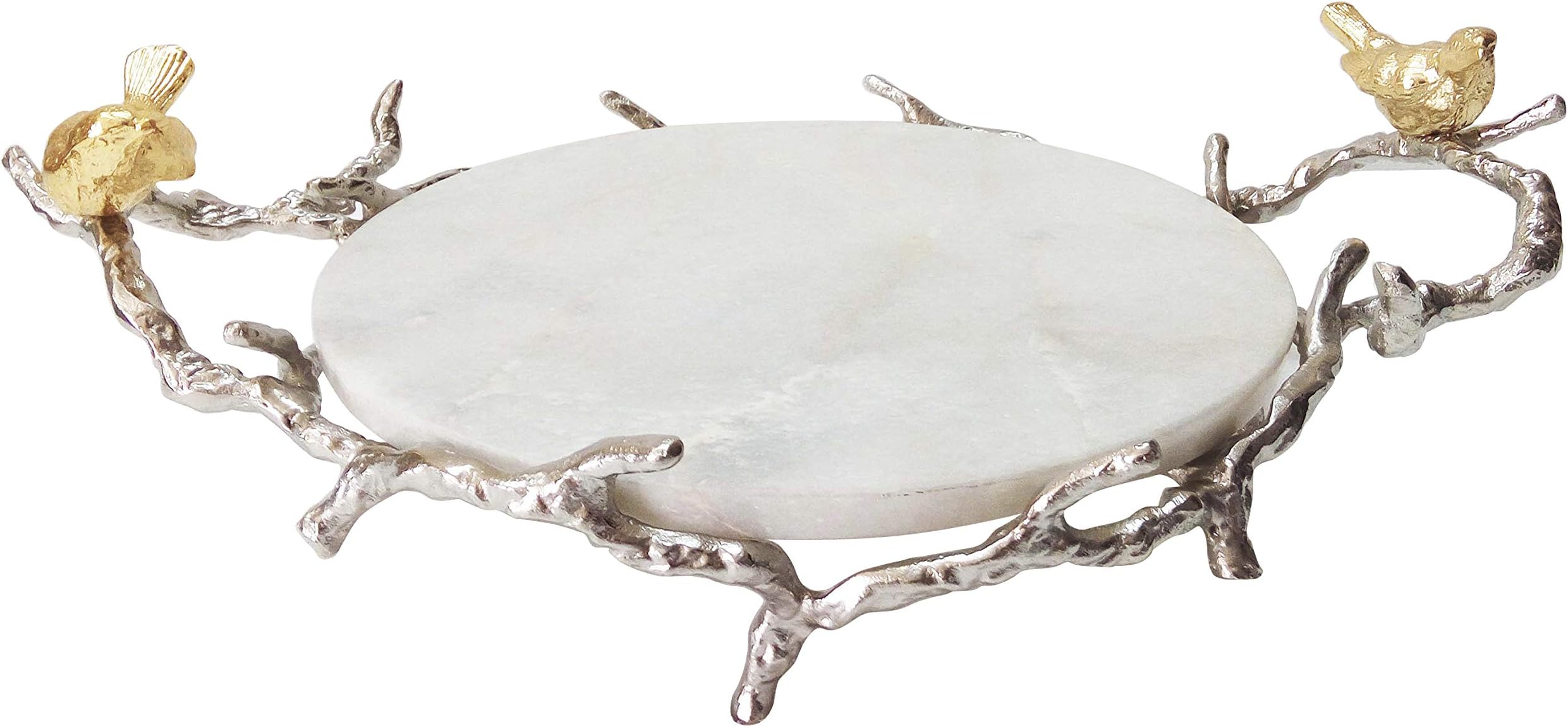 Amazon.com: A&B Home Marble Round Branch Design Handles and Stand Tray ...