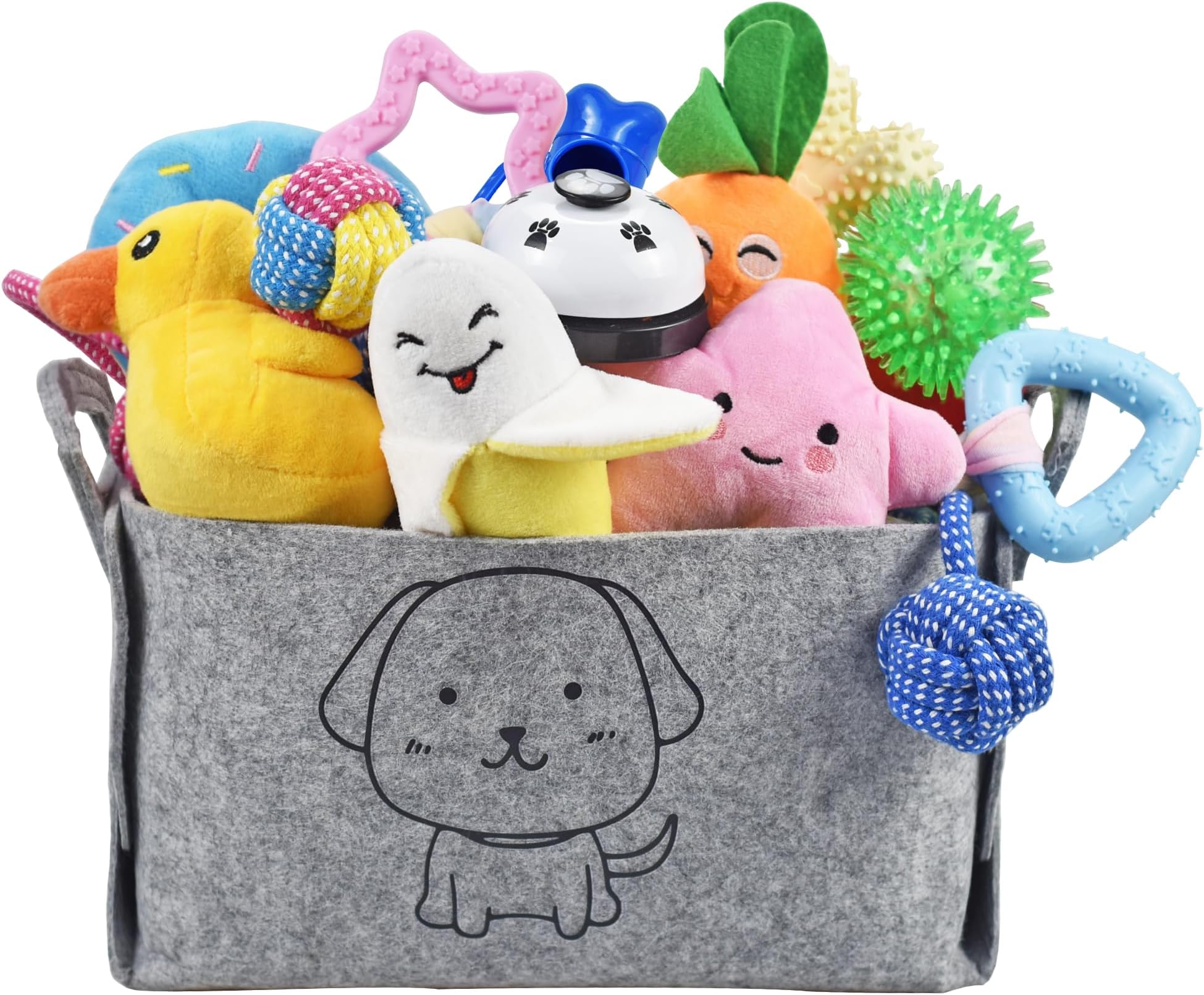 Ousiya 21 Pack Puppy Toys Set, Small Dog Toys Puppy Teething Toys with ...