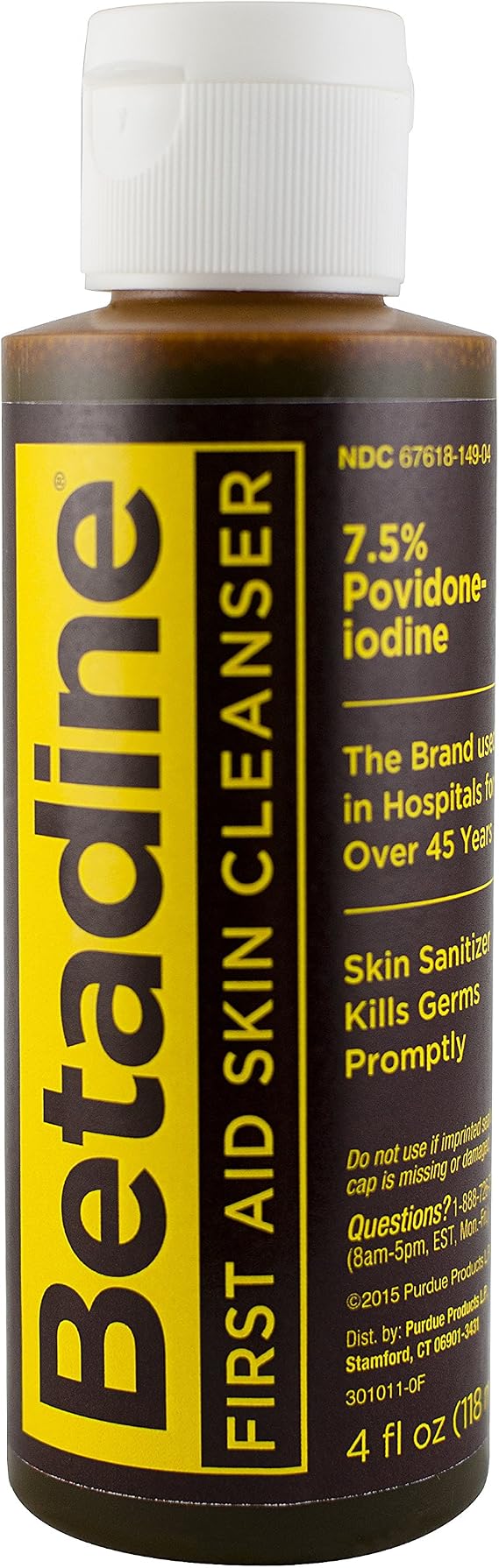 Amazon.com: Betadine Skin Cleanser, 4 Ounces, Antiseptic Hand Wash ...