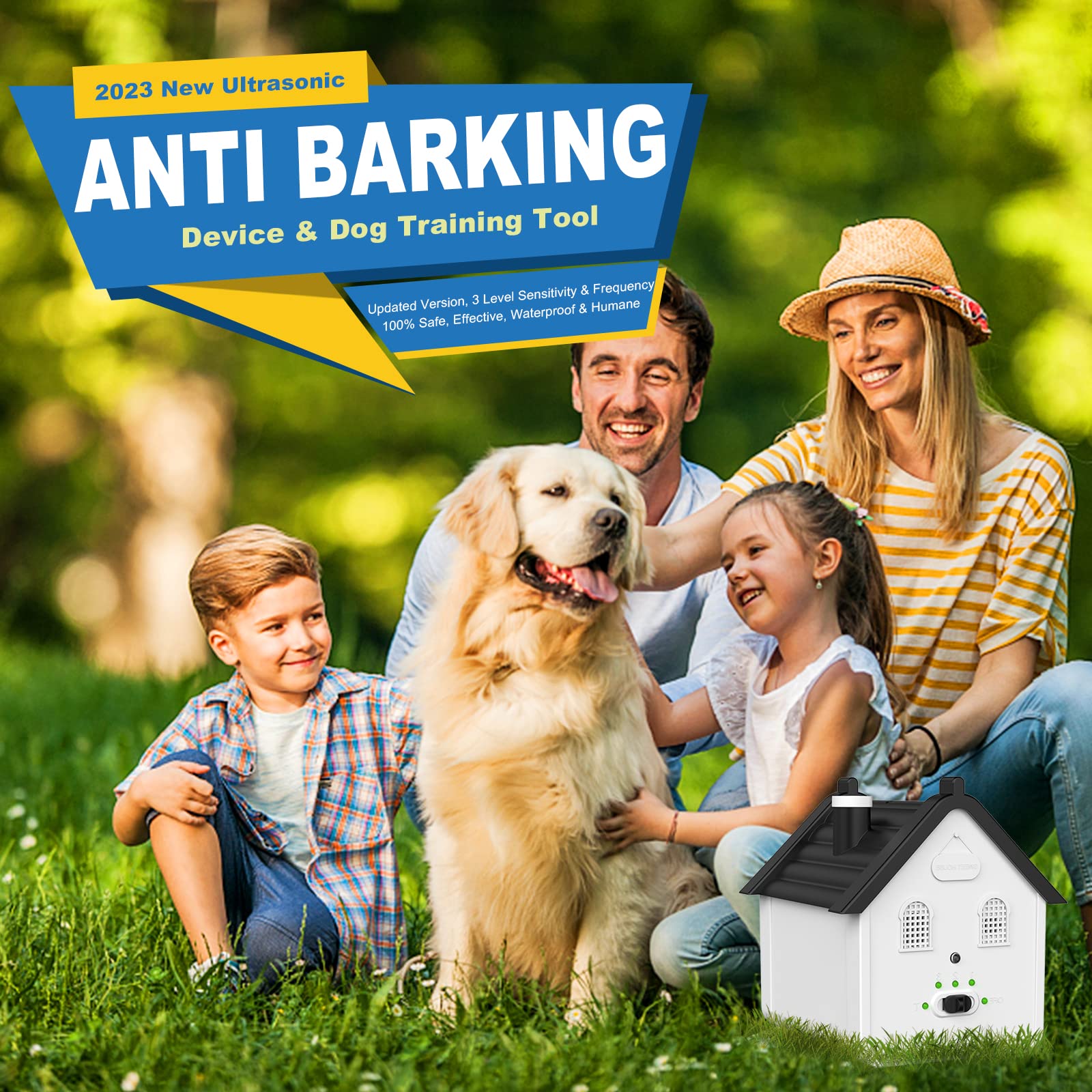 Snapklik.com : Anti Barking Device, 3 Levels Ultrasonic Dog Barking ...