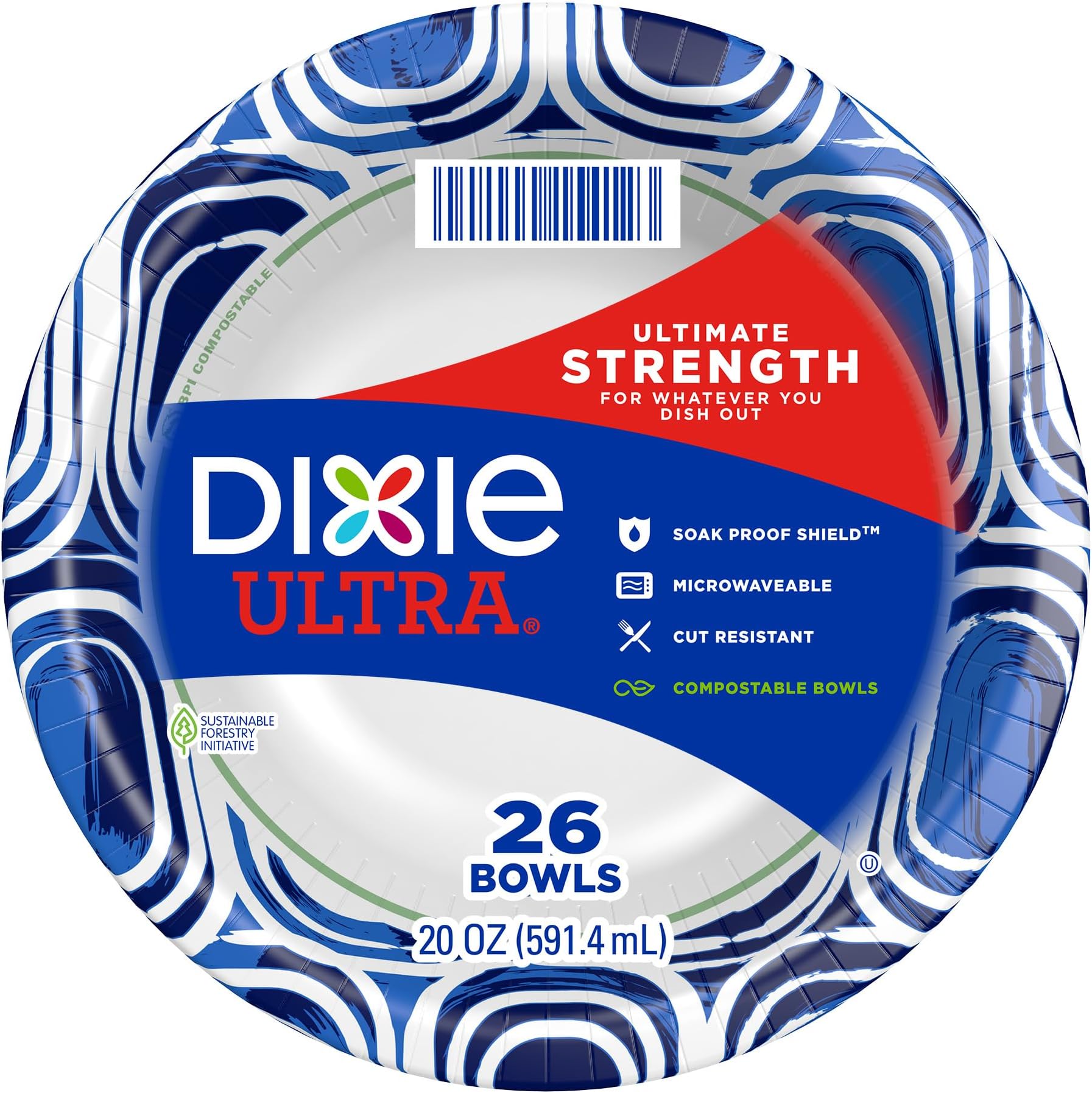 Amazon.com: Dixie Ultra Paper Bowls, 20 oz, 108 Count : Health & Household