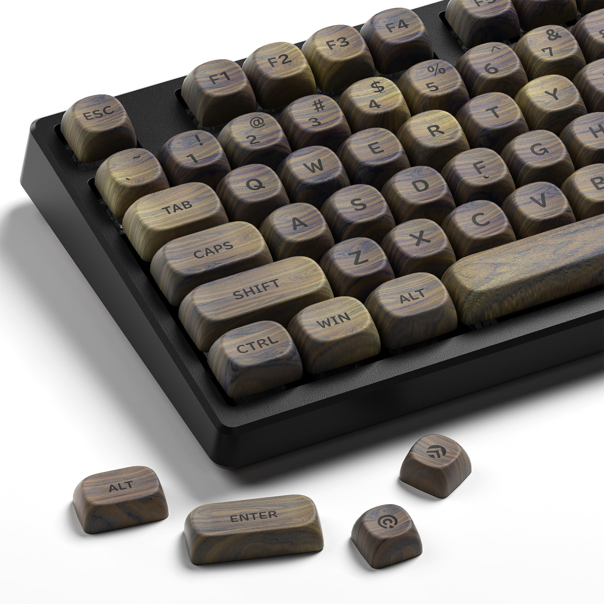 Amazon.com: OHY MOA Profile Keycaps, XVX Wood Keycaps PBT Double-Shot ...