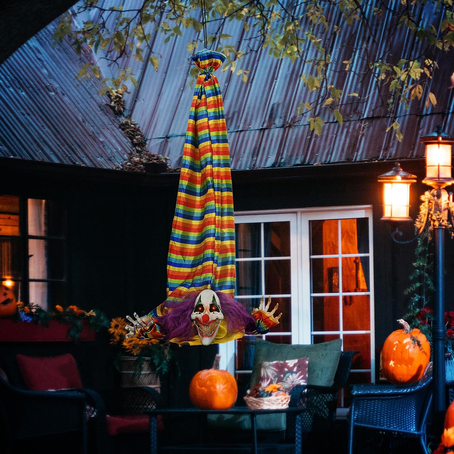 Amazon.com: HOMCOM 3.8' Outdoor Halloween Decoration, Animatronic ...