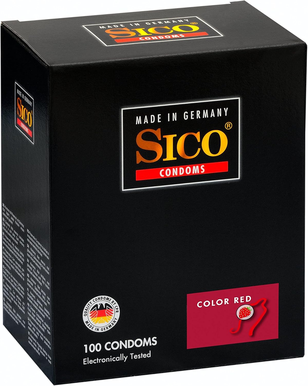 Sico Color Red Strawberry Condooms, 100-Piece : Amazon.co.uk: Health ...