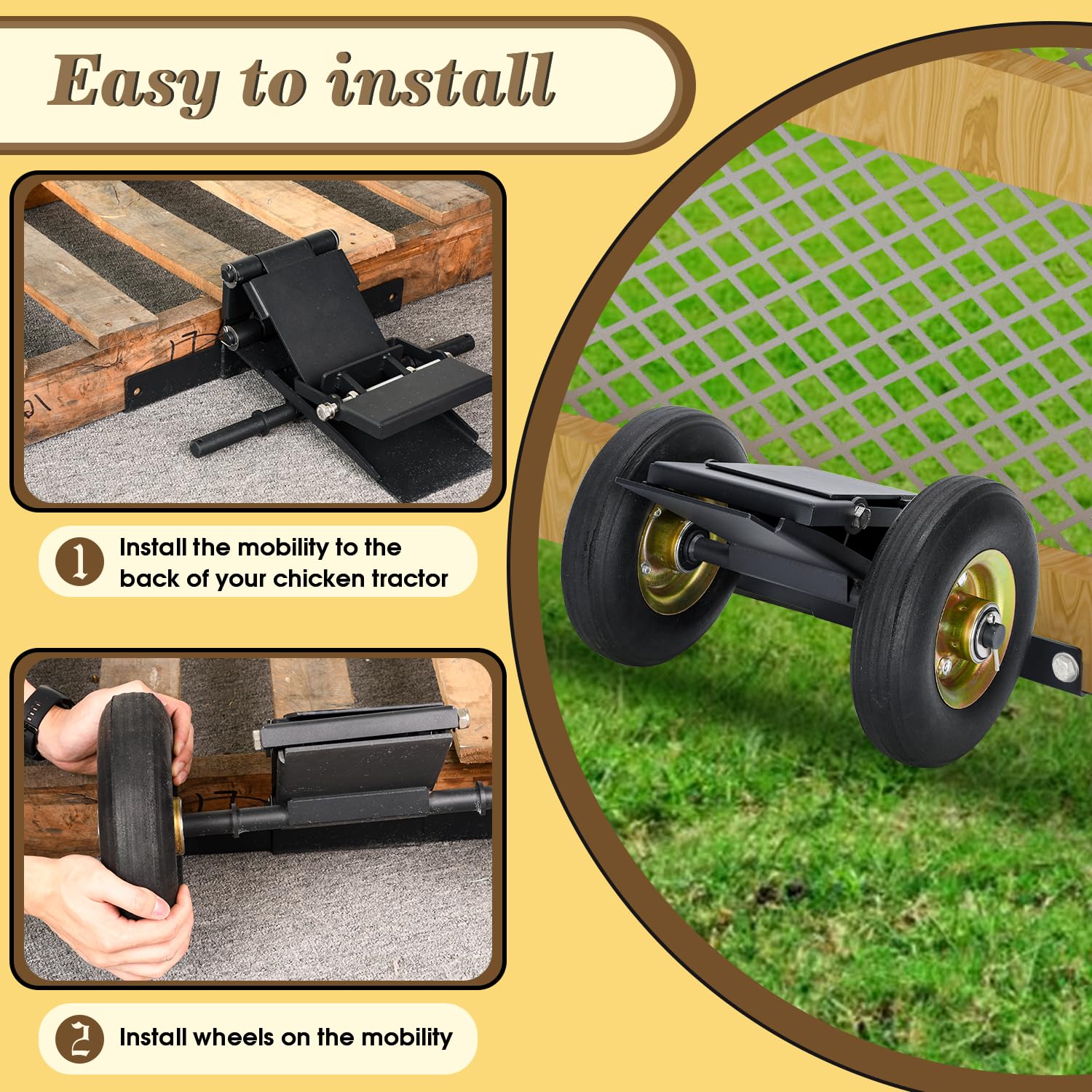 Chicken Tractor Wheel Lift 7 Chick Chick Goose Ideas | Chicken Coop,