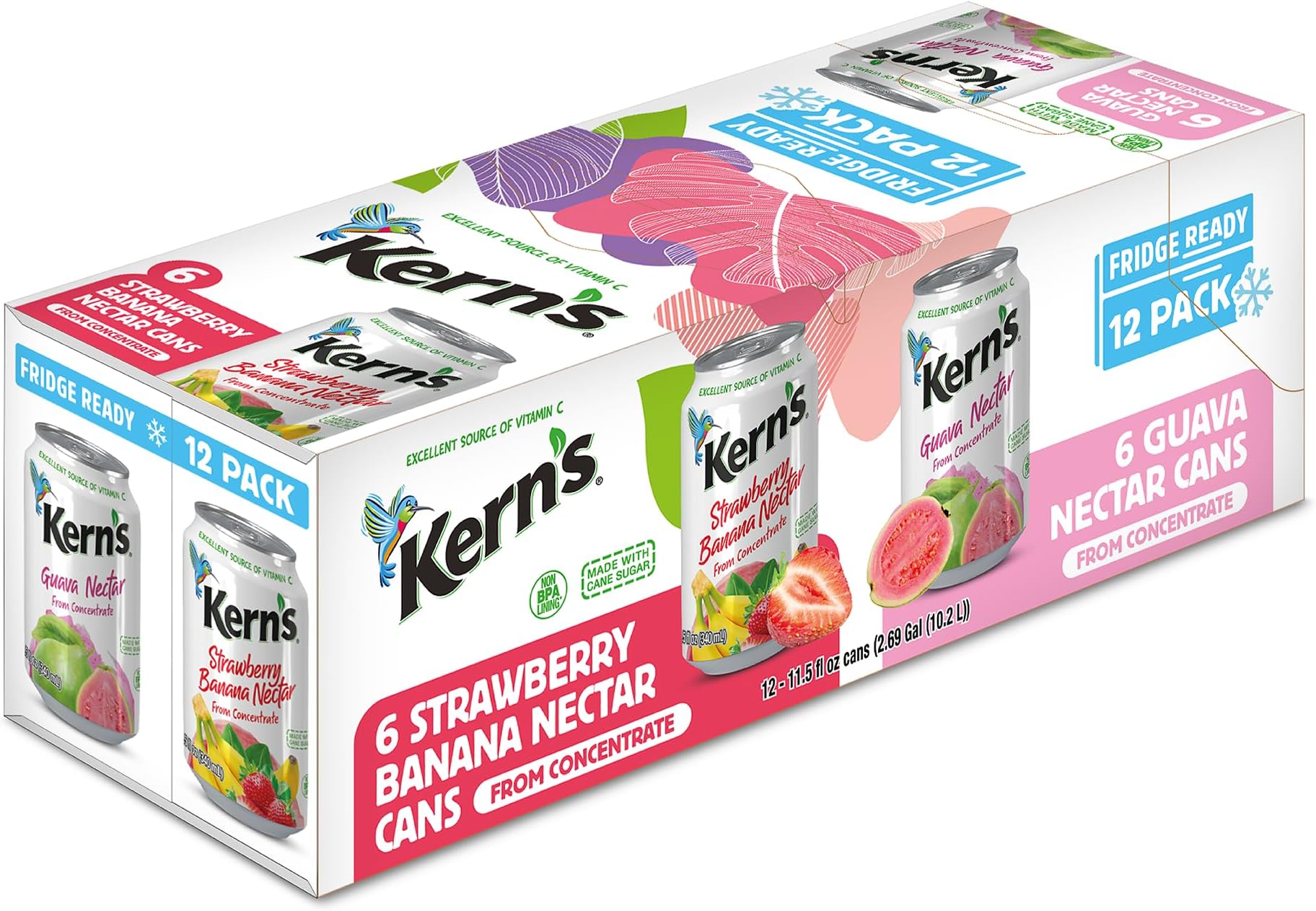 Amazon.com : Kern’s Tropical Fruit Nectar Juice Variety Pack ...