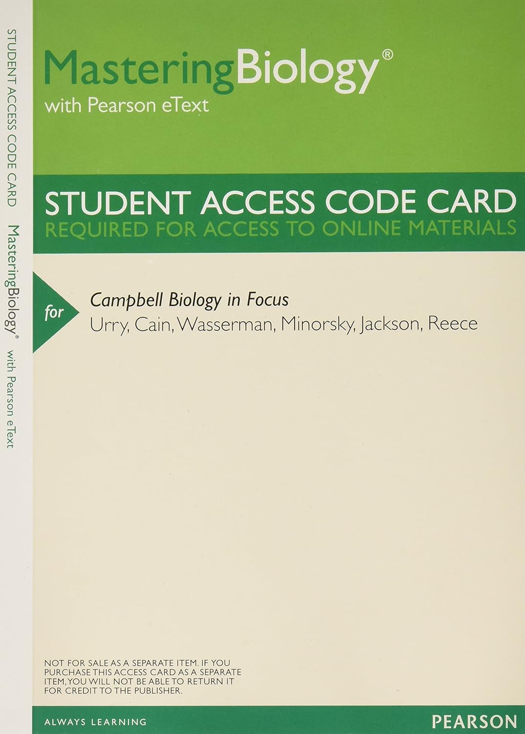 Mastering Biology with Pearson eText - ValuePack Access Card - for ...