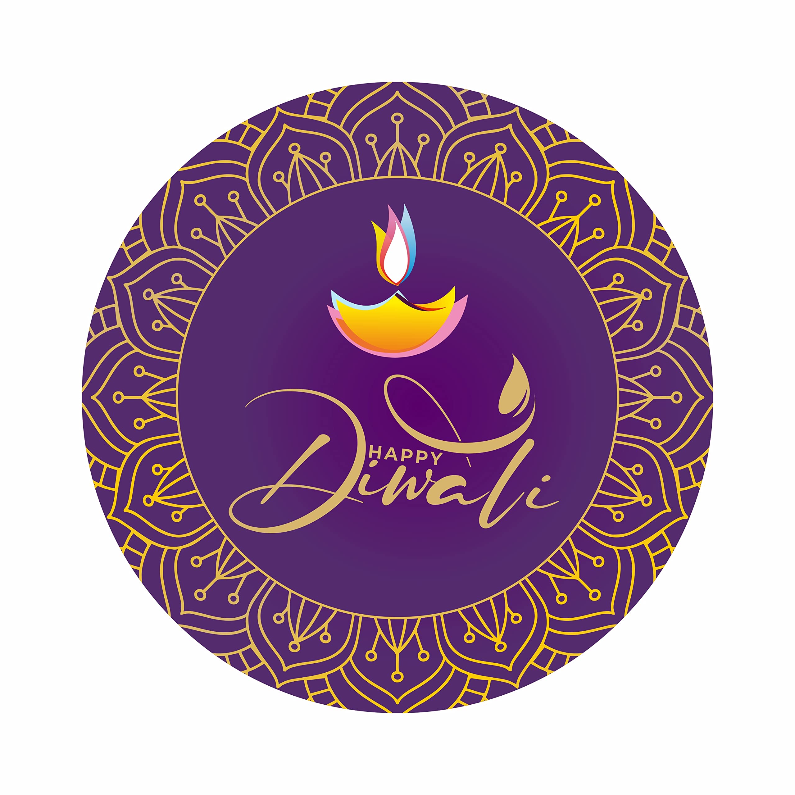 Anne Print Solutions® Pack of 48 PCs Happy Diwali Stickers for Gift ...