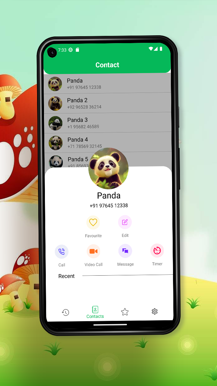 Incoming Video Call From Panda Fake Video Voice Call & Texting ...