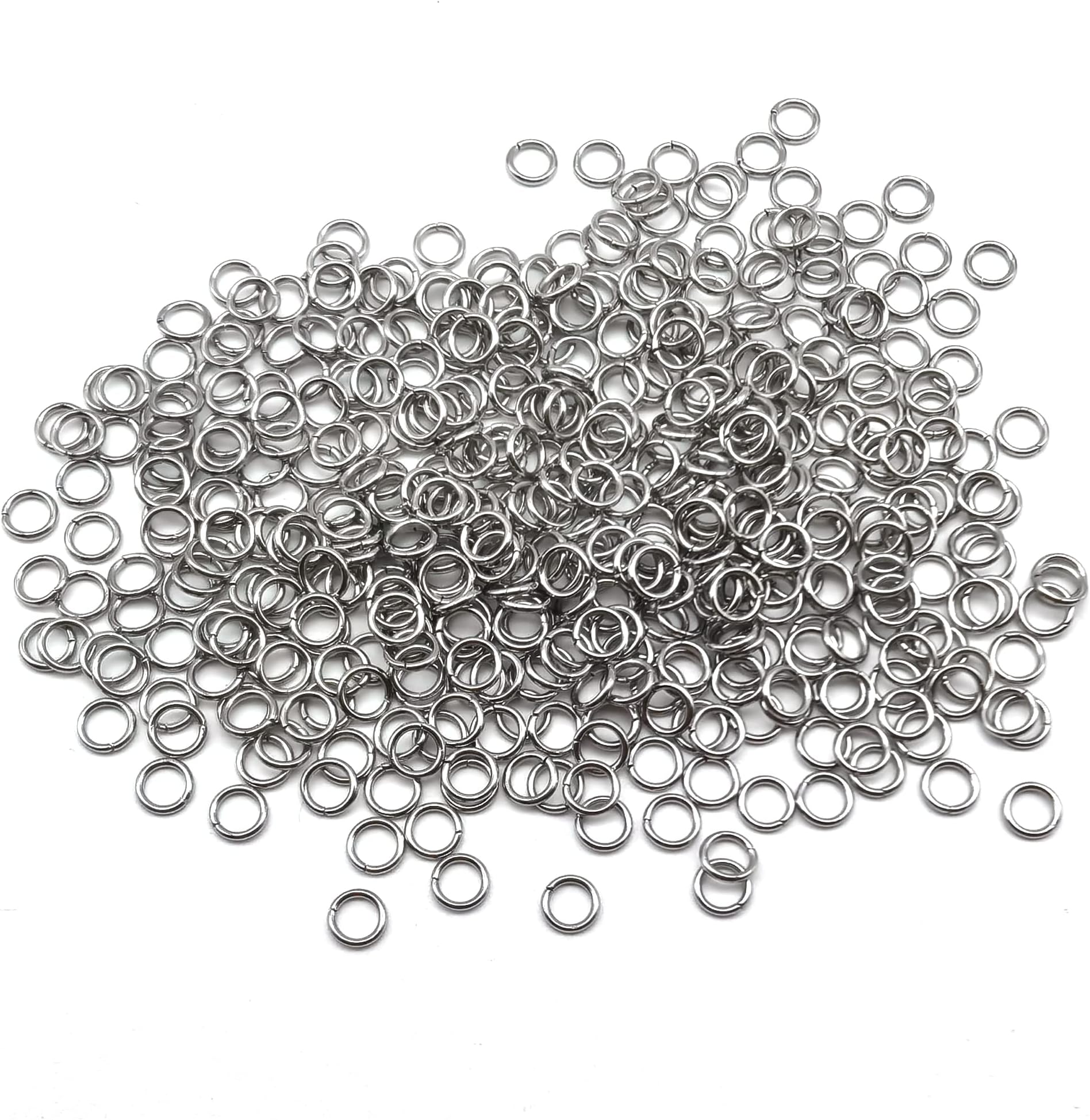 Amazon.com: 1000 pcs Stainless Steel Split Rings Jump Rings Connector ...