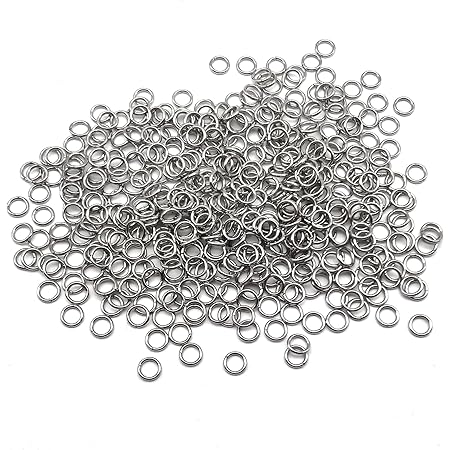 Amazon.com: 2000Pcs 6mm Stainless Steel Jump Rings 18 Gauge Metal O ...