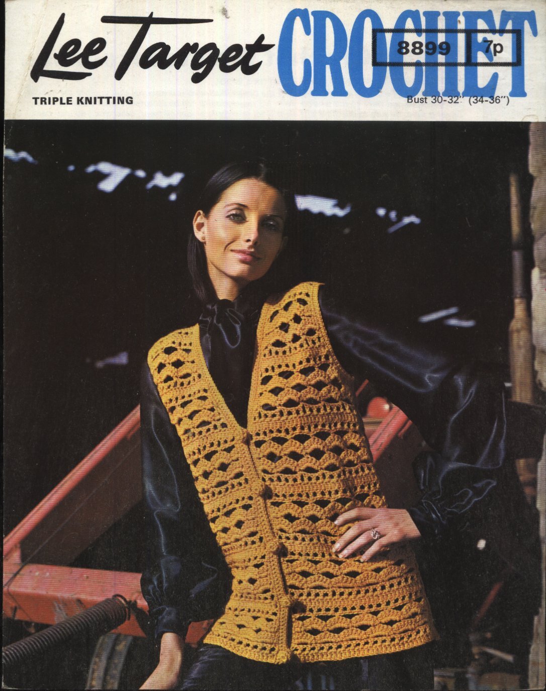 Lee Target Crochet Pattern 8899 : Lady's Crocheted Waistcoat (34-36in ...
