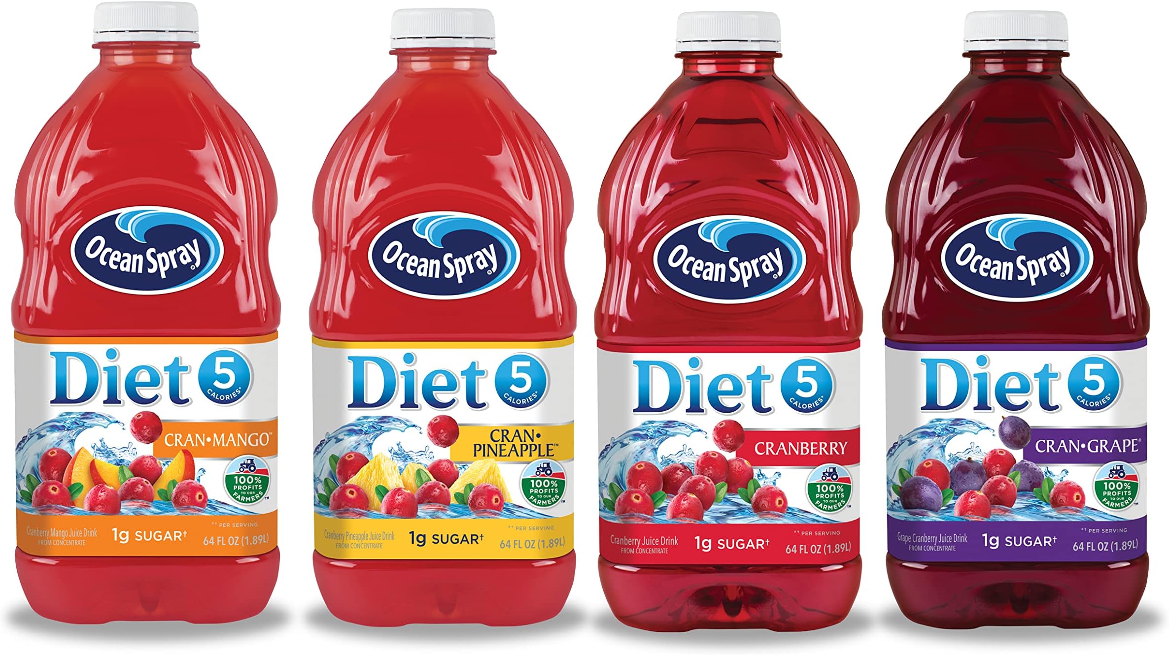 Amazon.com : Ocean Spray® Diet Cranberry Juice Drink, 64 Fl Oz Bottle ...