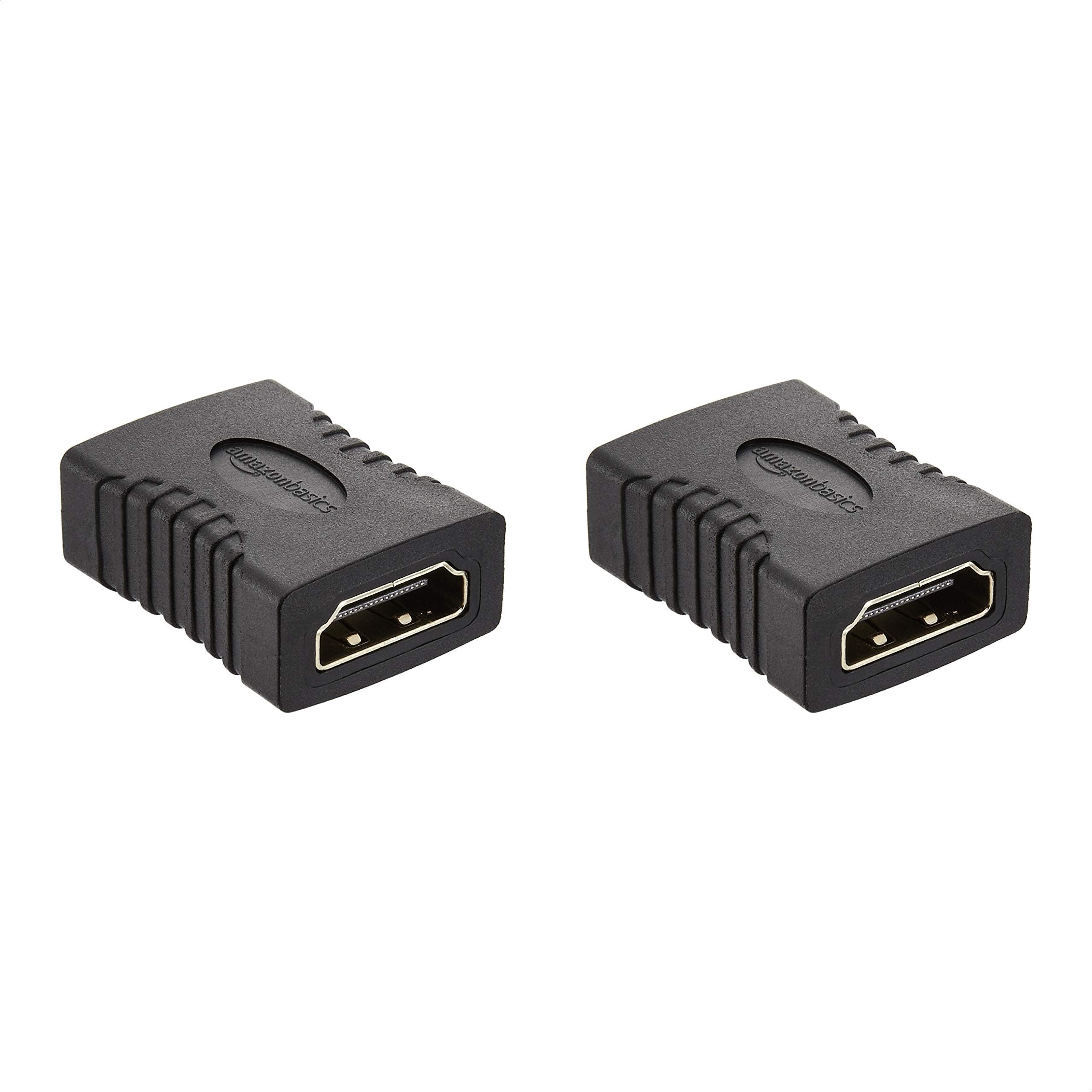 Amazon.com: Amazon Basics HDMI Female to Female Coupler Adapter (2 Pack ...