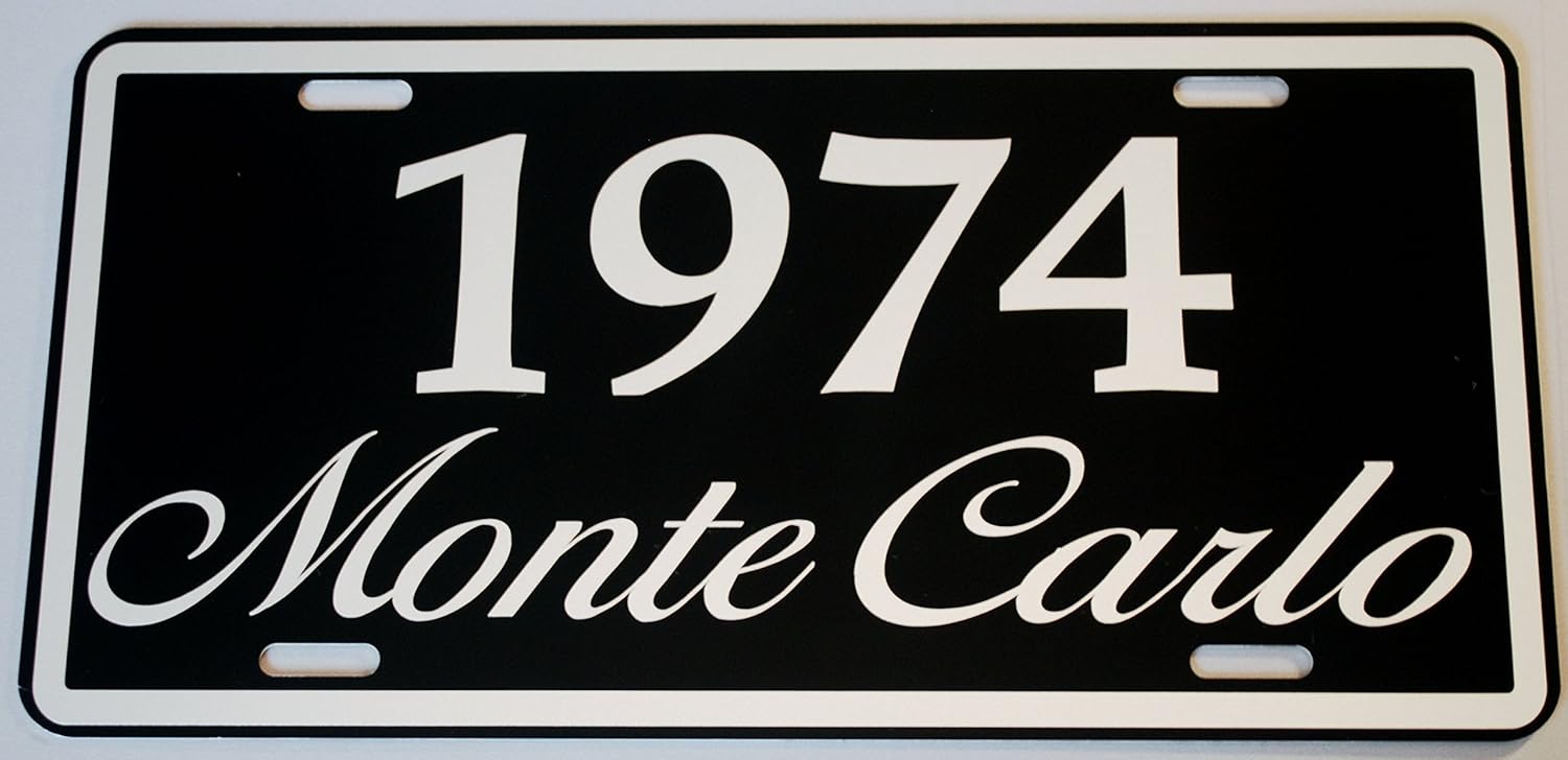 Amazon.com: 1974 74 MONTE CARLO METAL LICENSE PLATE 6 X 12 FITS ...