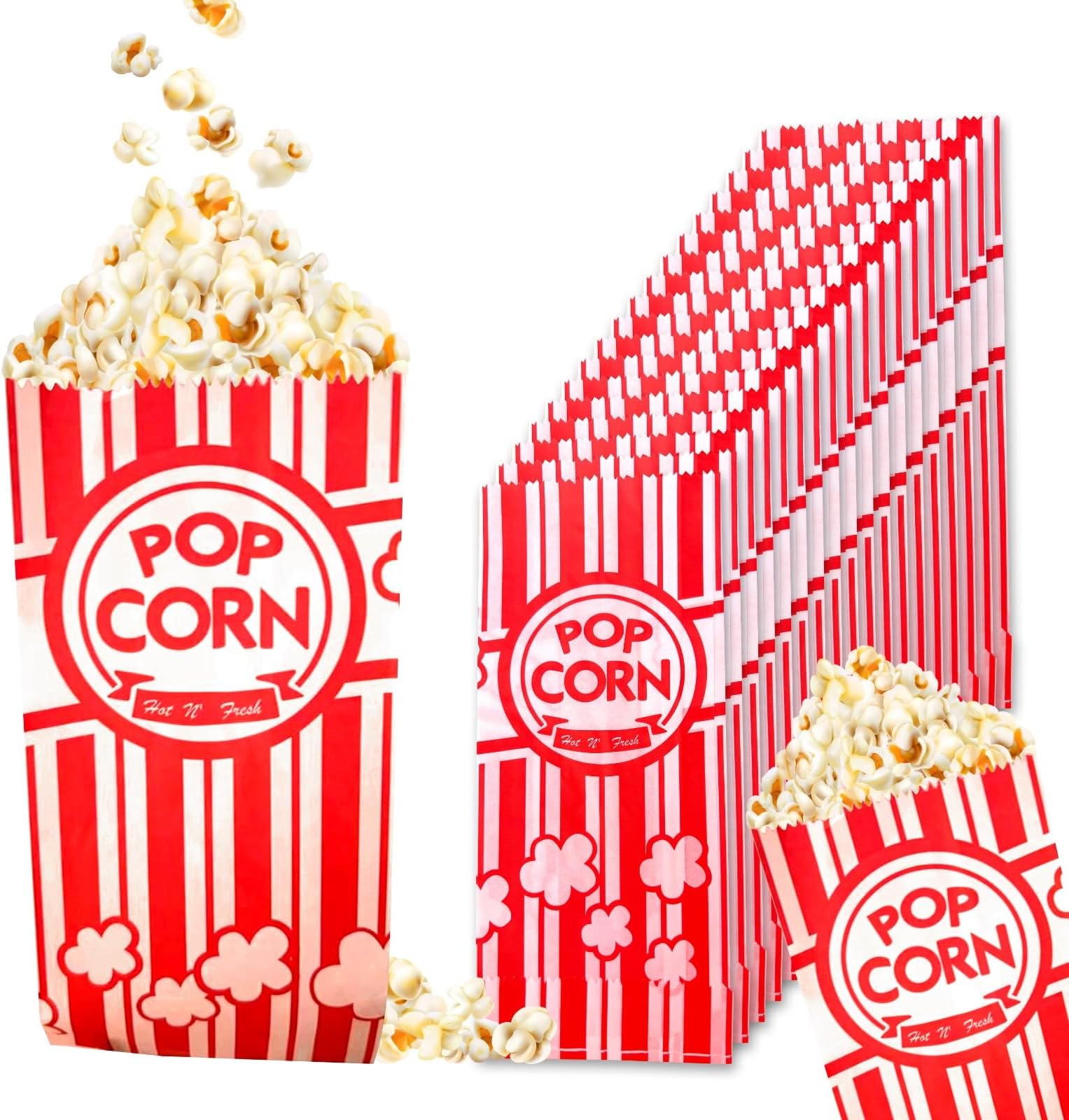 Amazon.com: Paper Popcorn Bags Bulk, Pack of 800 1 oz Popcorn Bags for ...