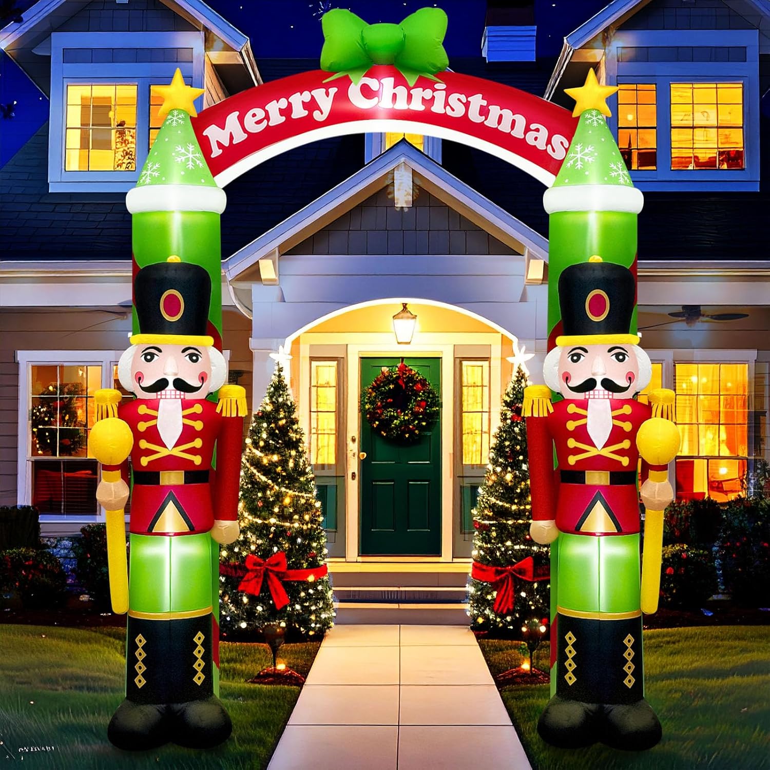 Amazon.com: AerWo 10FT Christmas Inflatable Outdoor Decoration ...