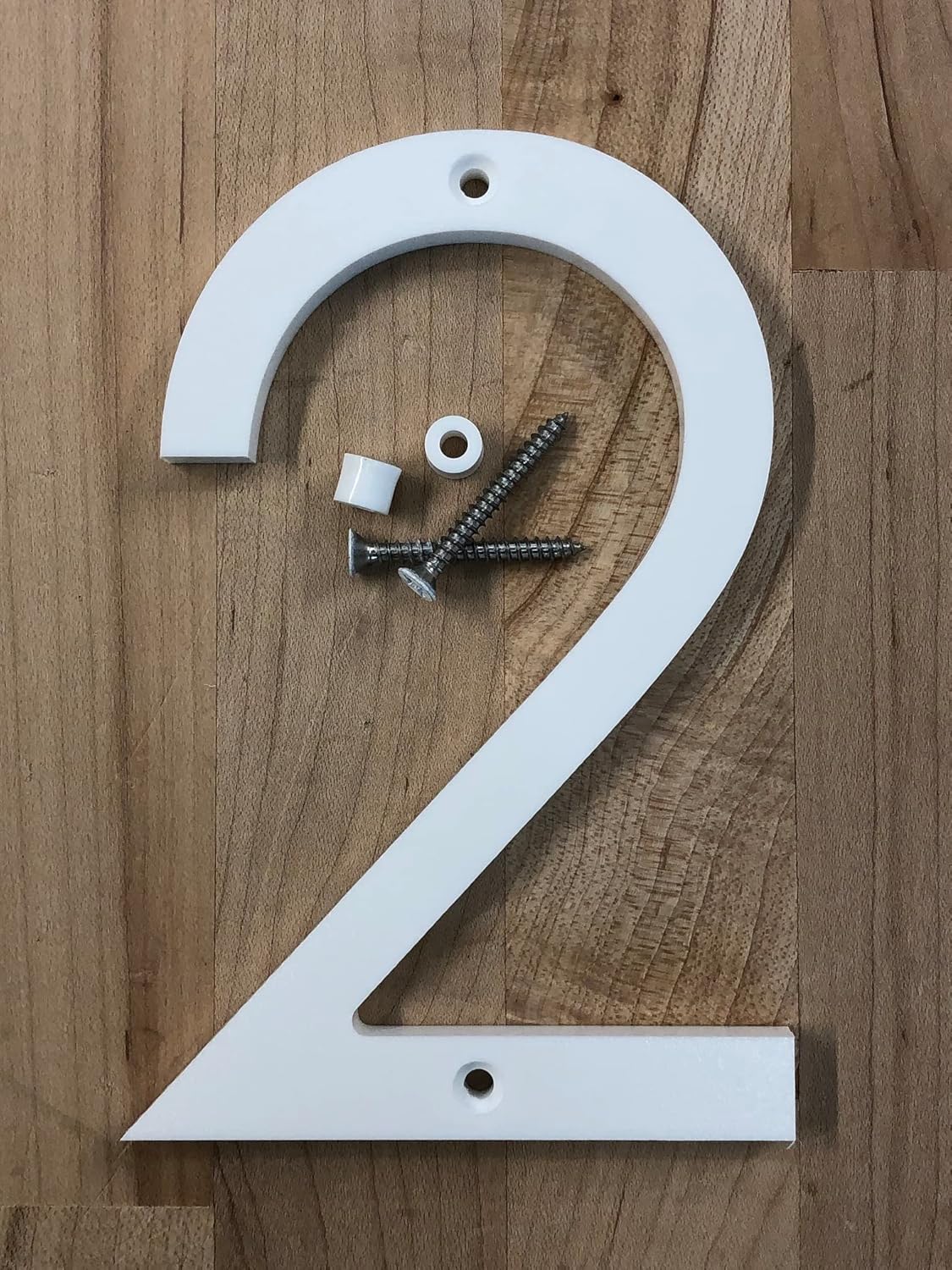 Amazon.com: 5 Inch Modern Plastic House Number, Black or White building ...