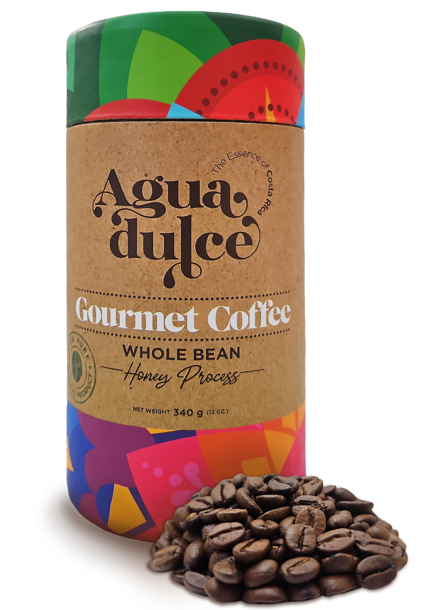 Amazon.com: Honey-Process Whole Bean Coffee Medium Roast by Agua Dulce ...