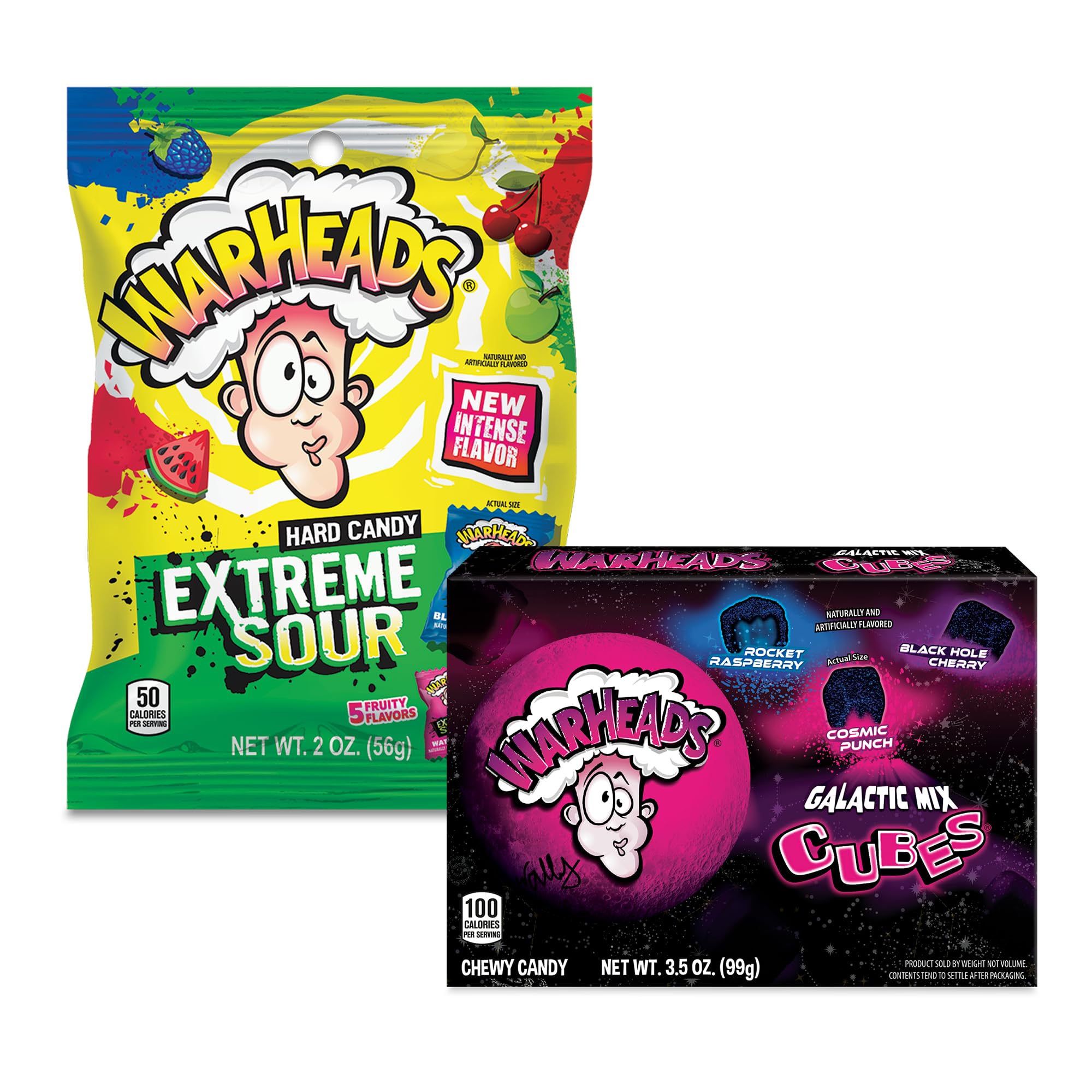 Amazon.com : Warheads Extreme Sour Hard Candy, Assorted Flavors 2 OZ ...
